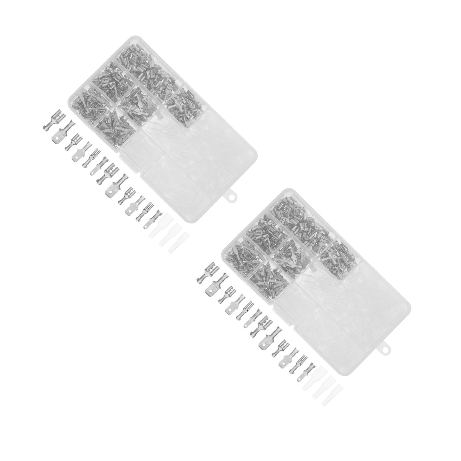 HOMEMAXS 720 pcs Wire Spade Connectors Kit With Insulated Sleeves 2.8mm ...