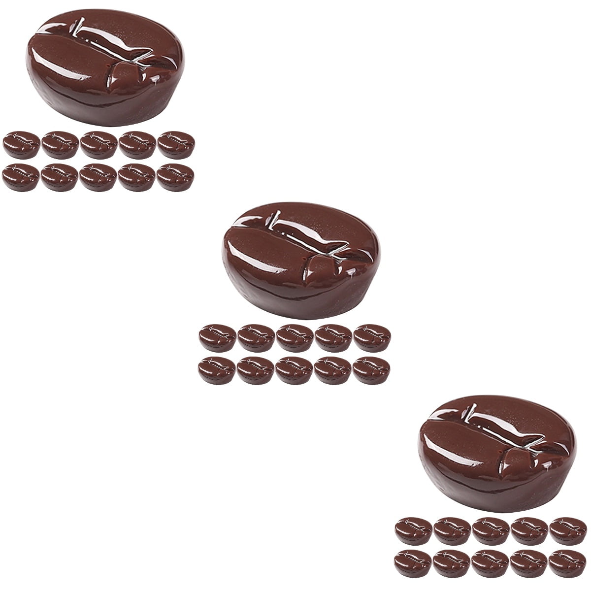HOMEMAXS 75 Pcs Simulated Coffee Bean Model Lifelike Food Model for diy ...