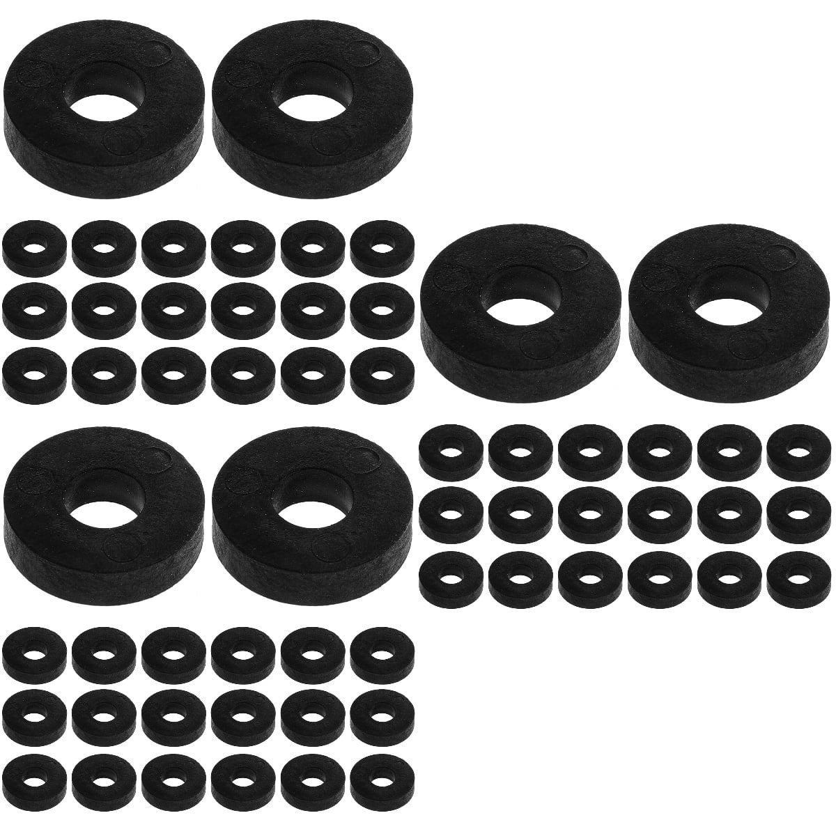 HOMEMAXS 75 pcs Rubber Round Washers Mechanical Pads Seal Repair ...