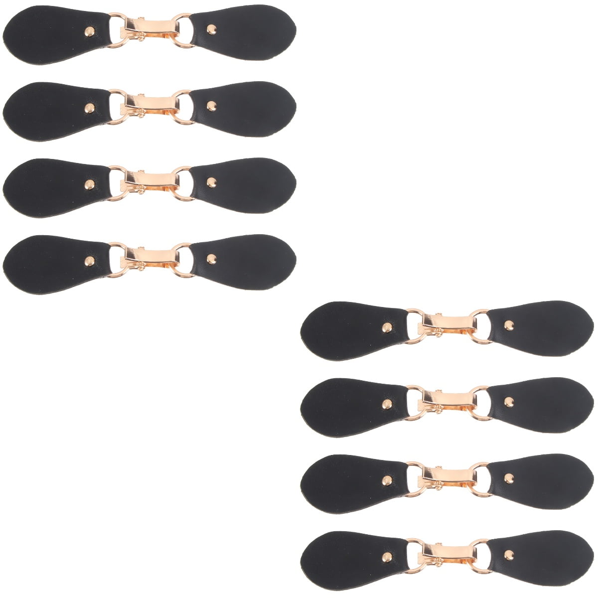 HOMEMAXS 8 PCS Clothing Hook Buckles Simple Overcoat Leather Connectors ...