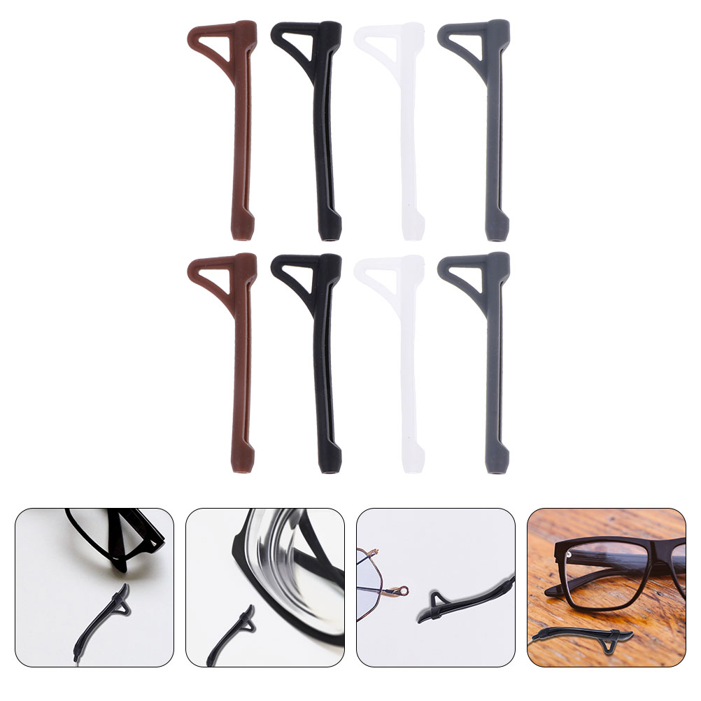 HOMEMAXS 8 Pairs of Professional Eyeglasses Ear Grips Antislip Eyewear ...
