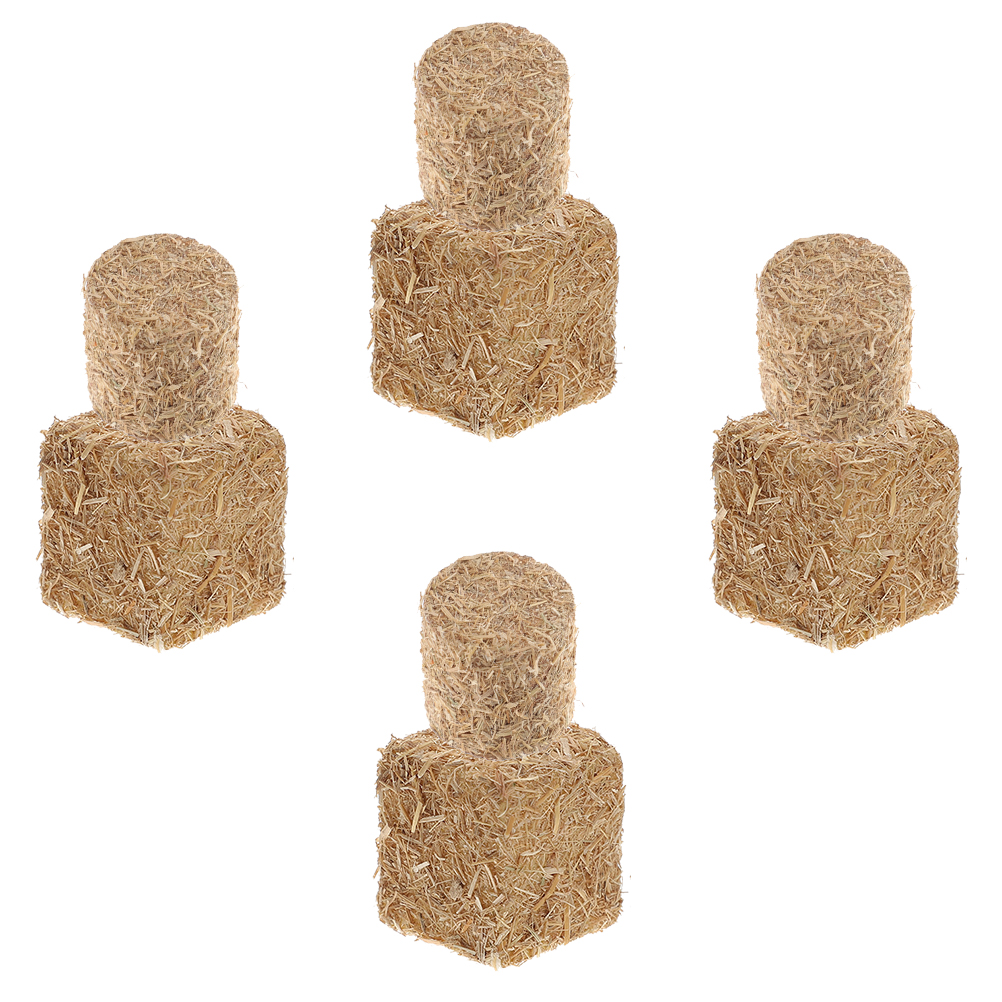 HOMEMAXS 8 Pcs Bales of Straw Large Miniature Haystack Model Ornaments ...