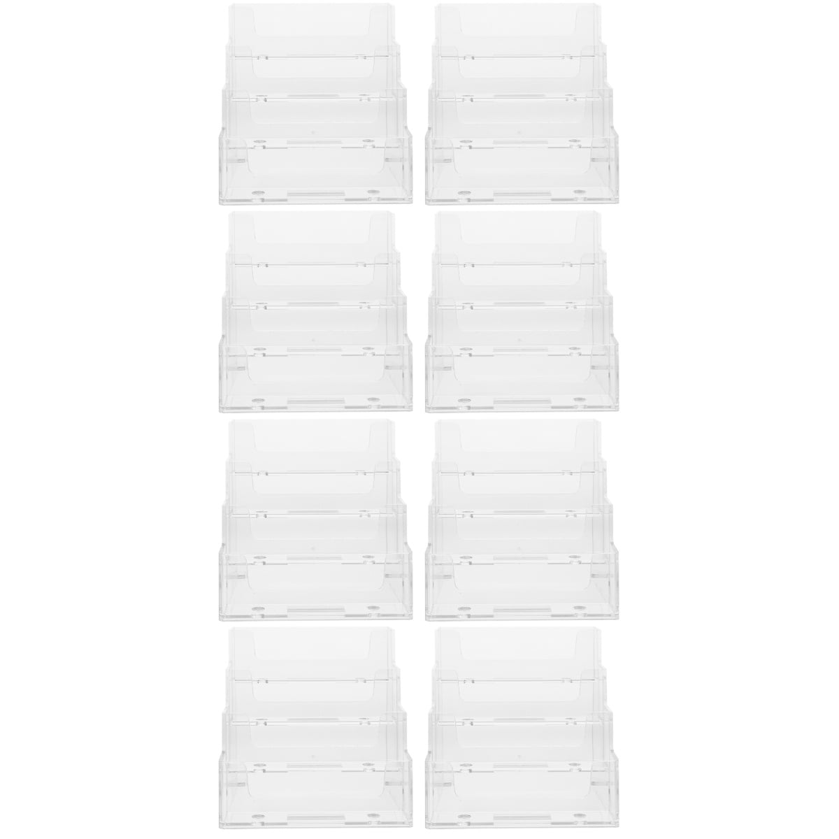 HOMEMAXS 8 Pcs Business Cards Holder Clear Cards Stand Multi-Function ...