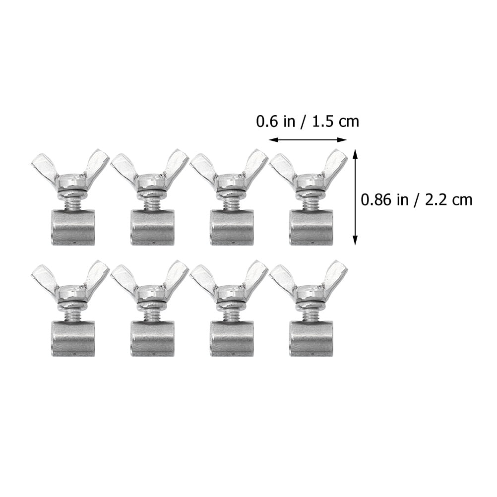 HOMEMAXS 8 Pcs Cable Clip 扣夹头 Single Strand Wire Rope Clips 2.2X1.5X1 ...