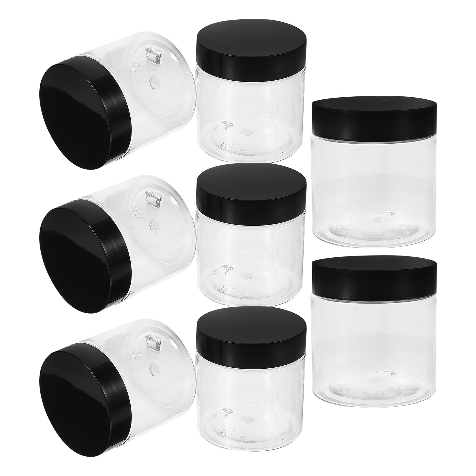HOMEMAXS 8 Pcs Canisters with Airtight Lids Transparent Plastic Tank ...