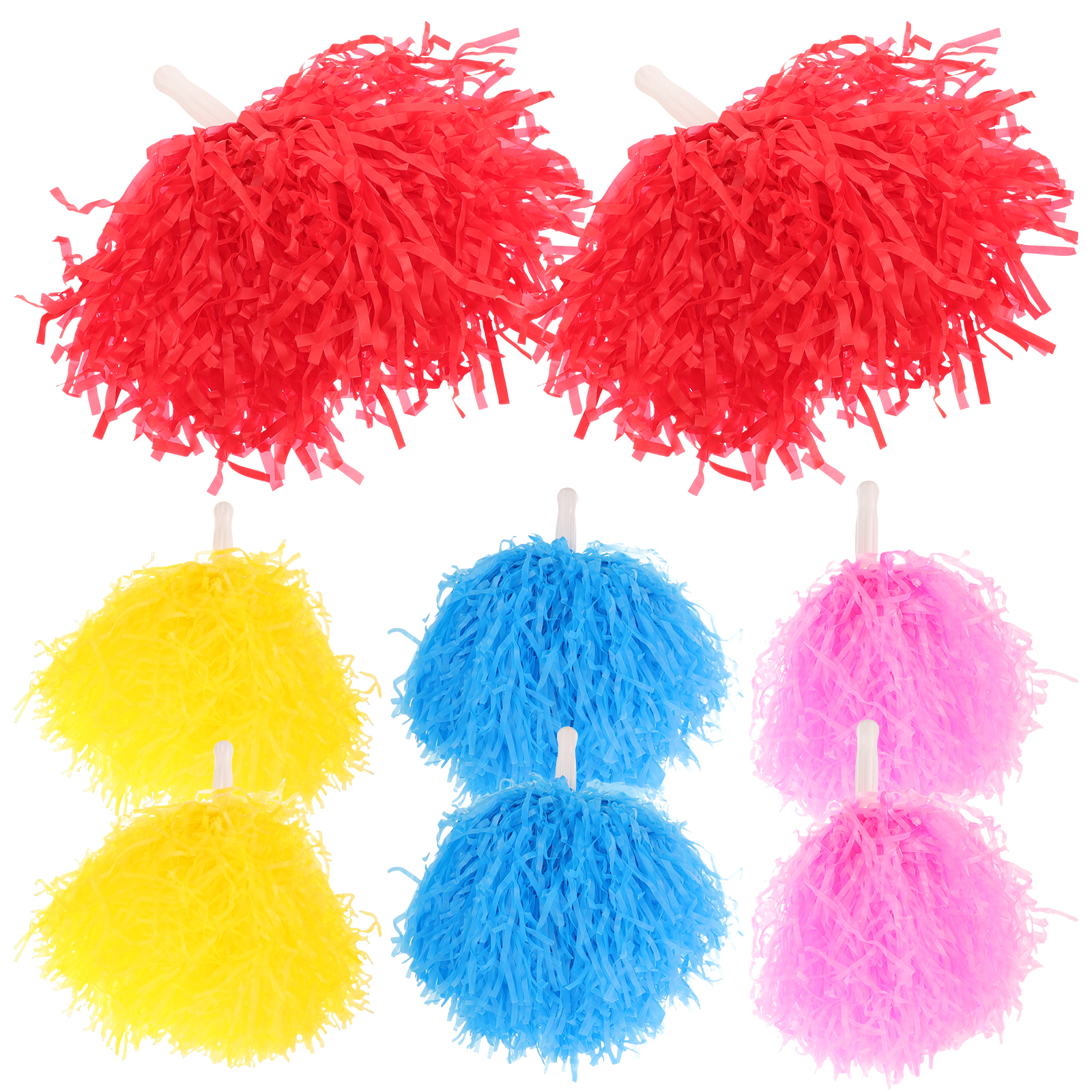 HOMEMAXS 8 Pcs Cheerleading Poms Cheerleading Flower Ball Dance Props ...