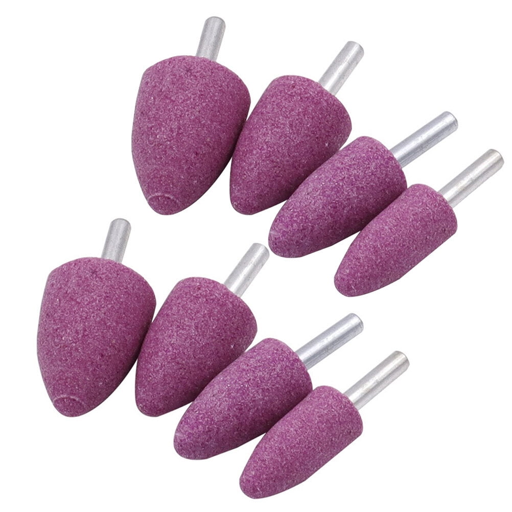 HOMEMAXS 8 Pcs Conical Grinding Wheel Head Set of Heads Non-rusting ...