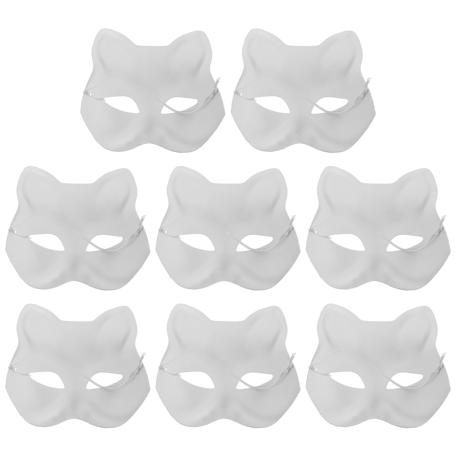 HOMEMAXS DIY Masquerade Mask for Unpainted White Paper Mask to Decorate ...