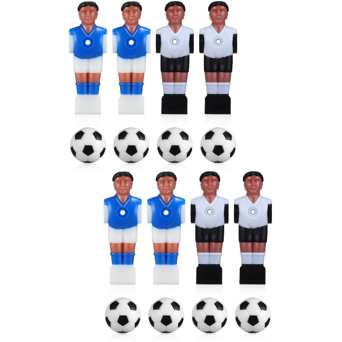 HOMEMAXS 8 Pcs Foosball Replacement Players Mini Football Players Table ...