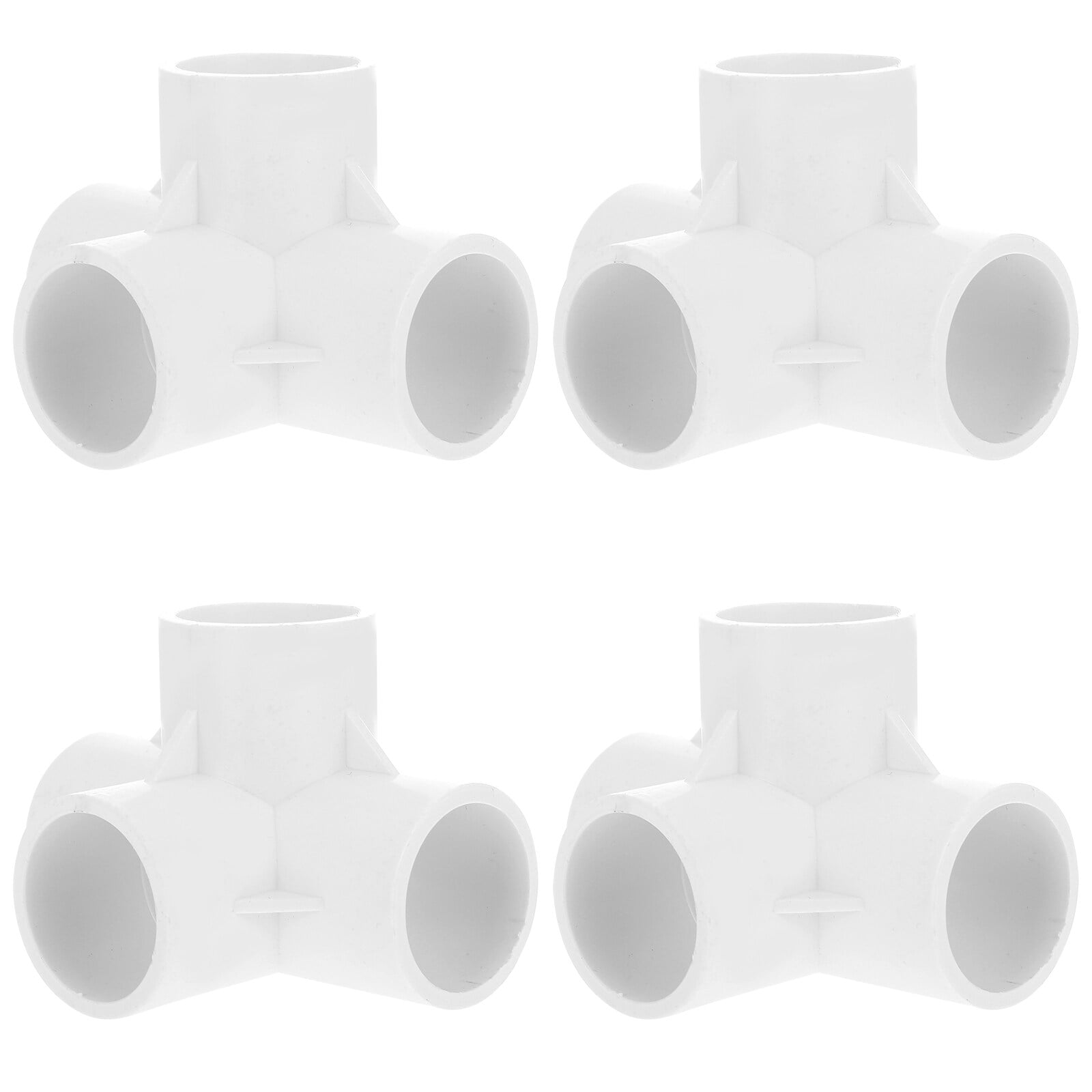 HOMEMAXS 8 Pcs Four-way Elbow Fittings Pipe Connectors Plumbing PVC ...