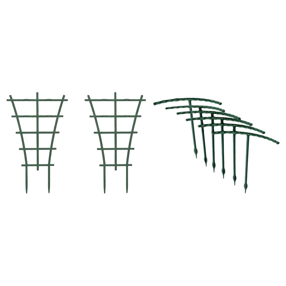 HOMEMAXS 8 Pcs Garden Stakes Climbing Vine Stand Vegetable Support Rack ...