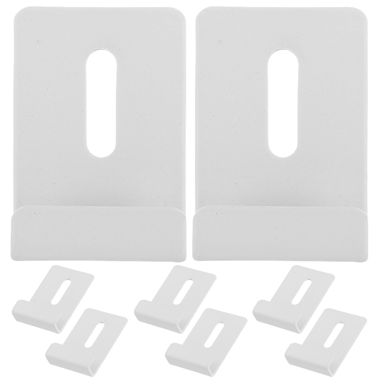 HOMEMAXS 8 Pcs Glass Clamp Bathroom Mirror Clips Shower Support Bracket ...