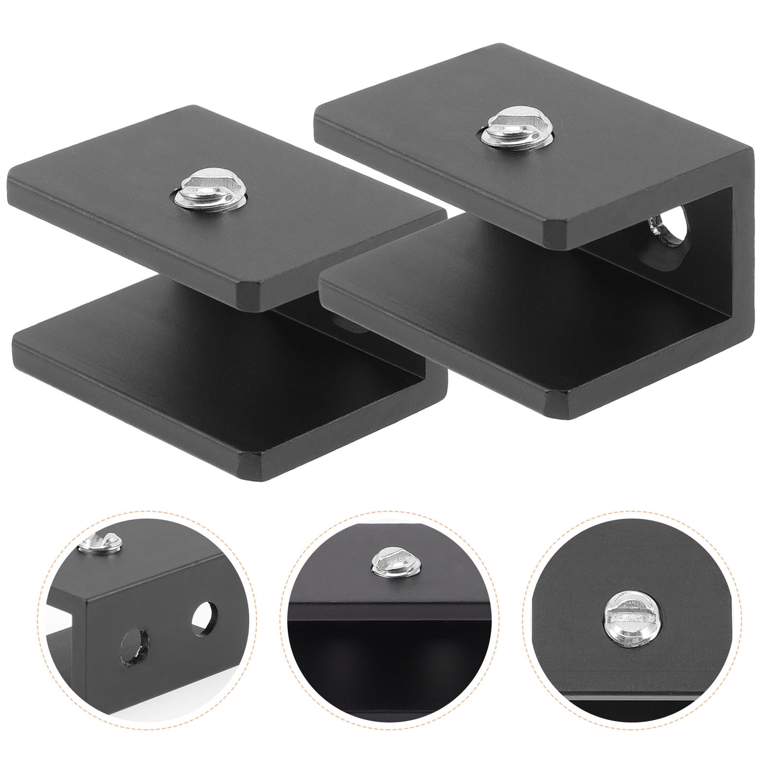 8 Pcs Laminate Clamp Brackets for Shelves Floating Shelf Wall Mount ...