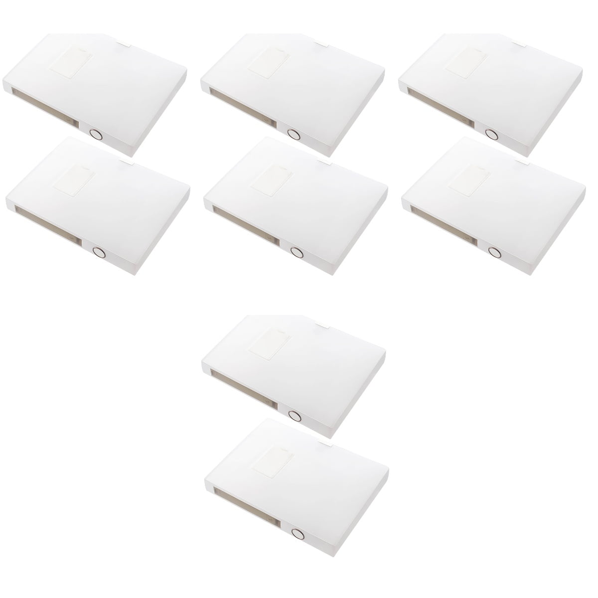 HOMEMAXS 8 Pcs Office File Boxes Transparent File Cases Document Box ...