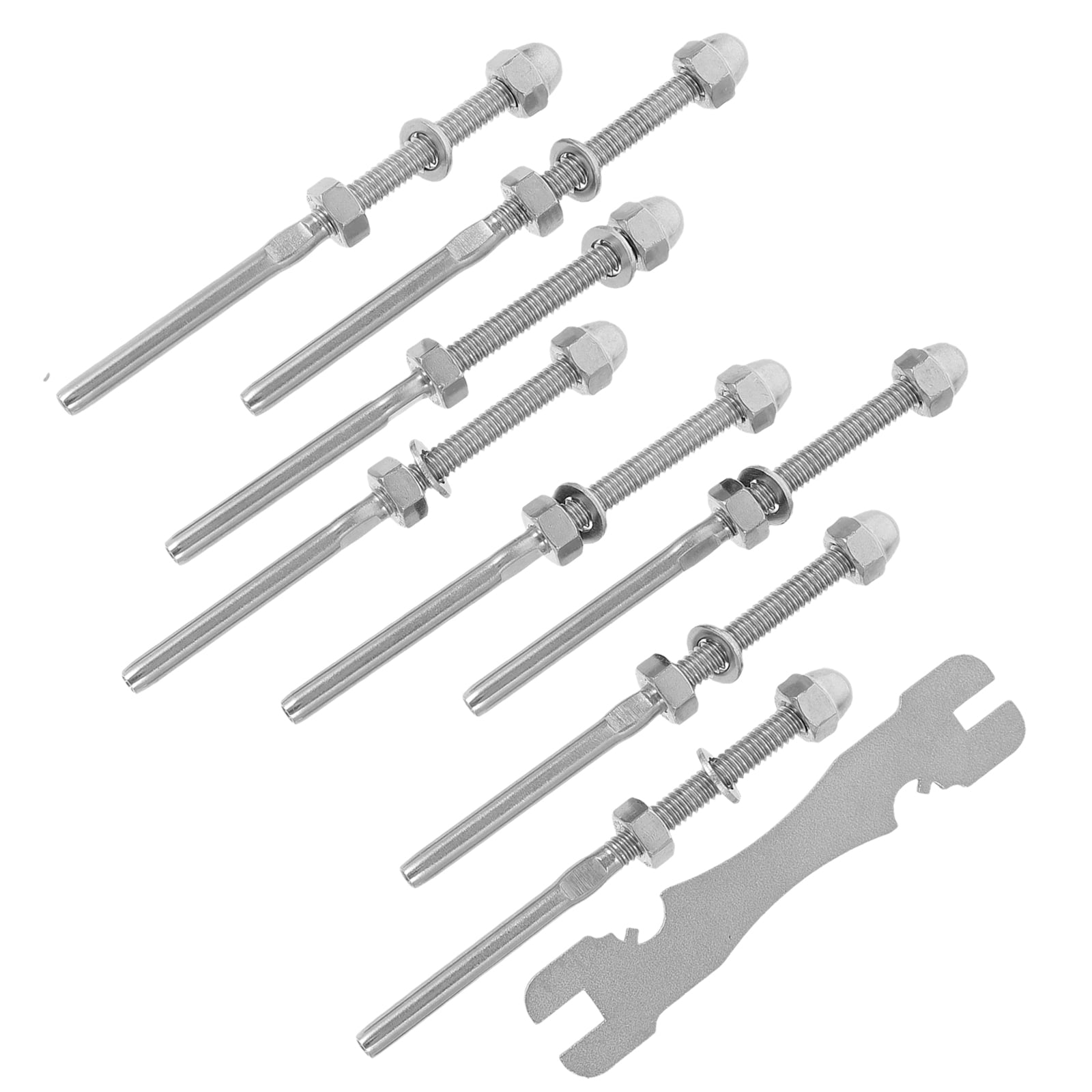 HOMEMAXS 8 Pcs Rails Tensioner Wire Rope Connector Cable Railing ...