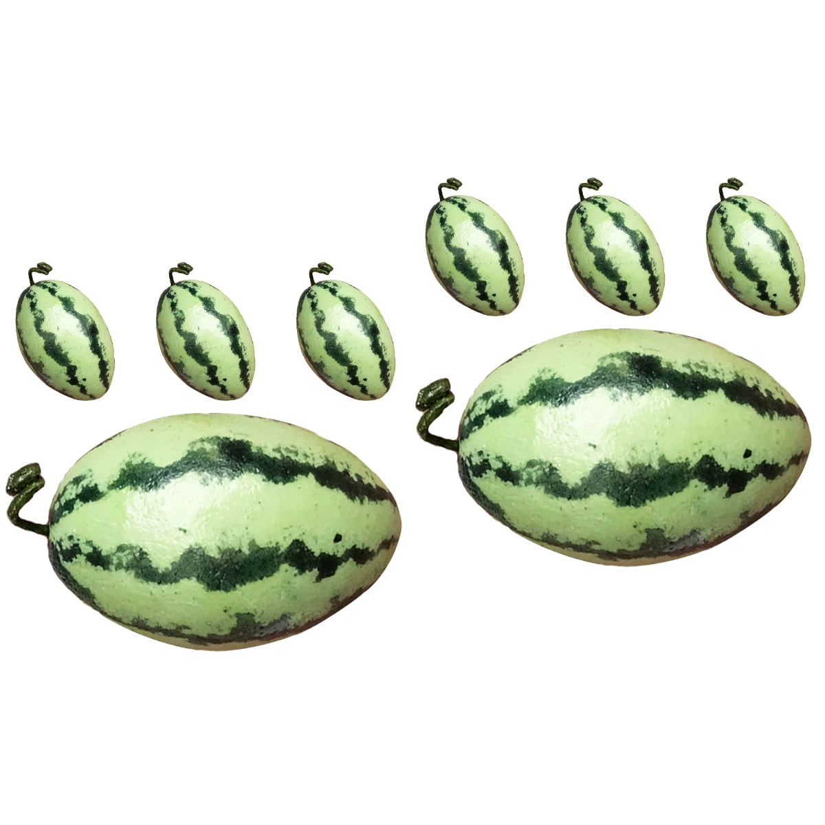 HOMEMAXS 8 Pcs Miniature Decor Watermelon Model Simulated Mini Fruits ...
