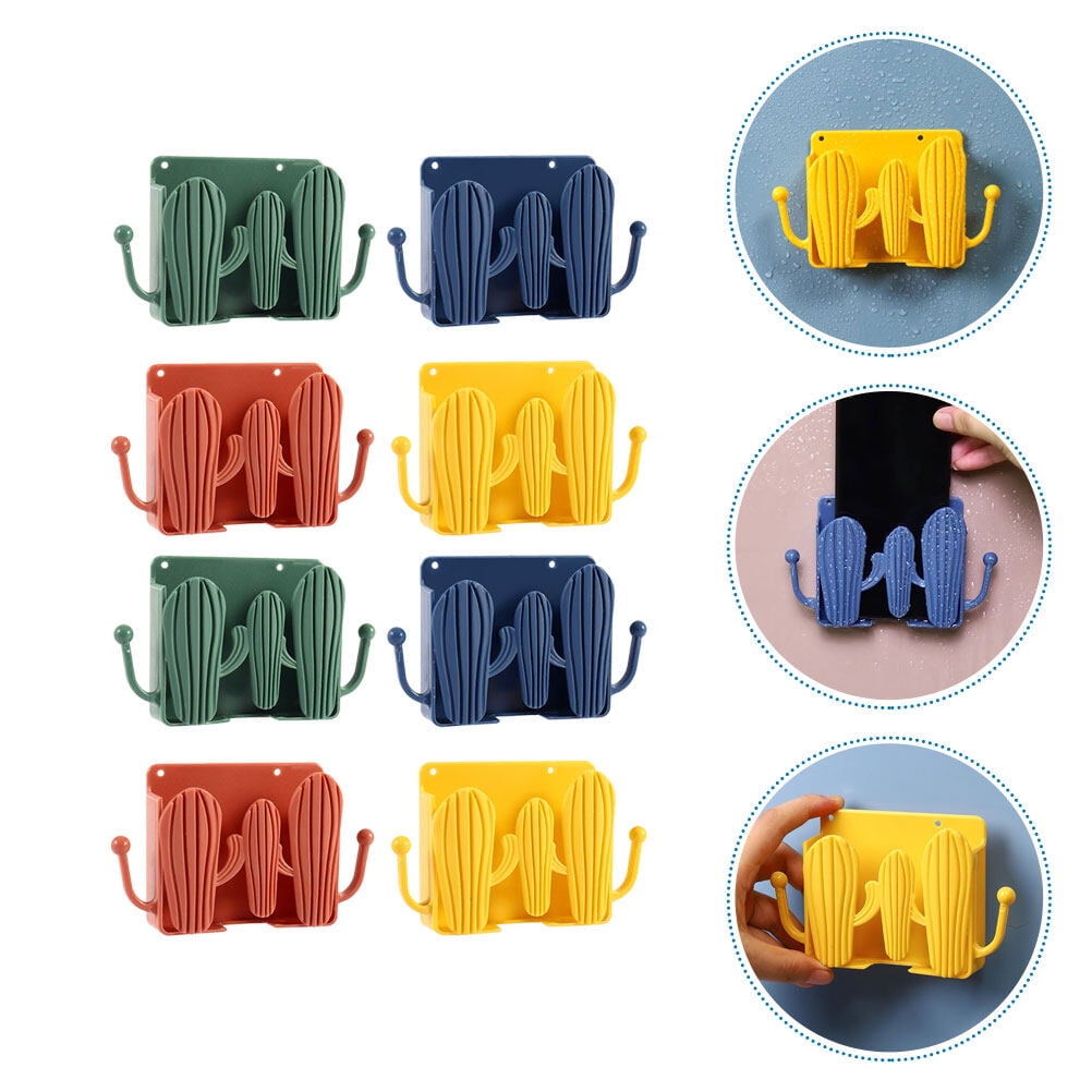 8 Pcs Remote Control Holder Punch-free Storage Rack - Walmart.com