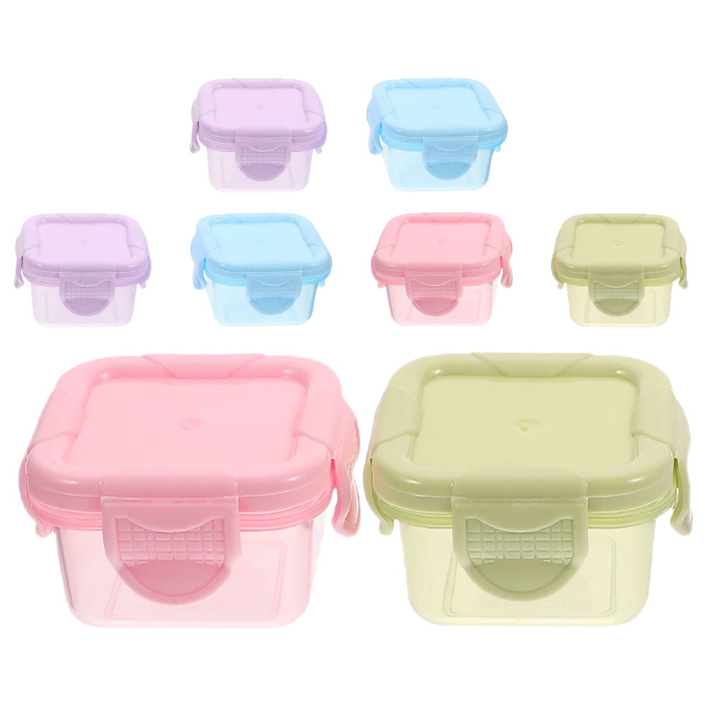 HOMEMAXS 8 Pcs Small Freezer Containers With Airtight Lids Plastic Food ...