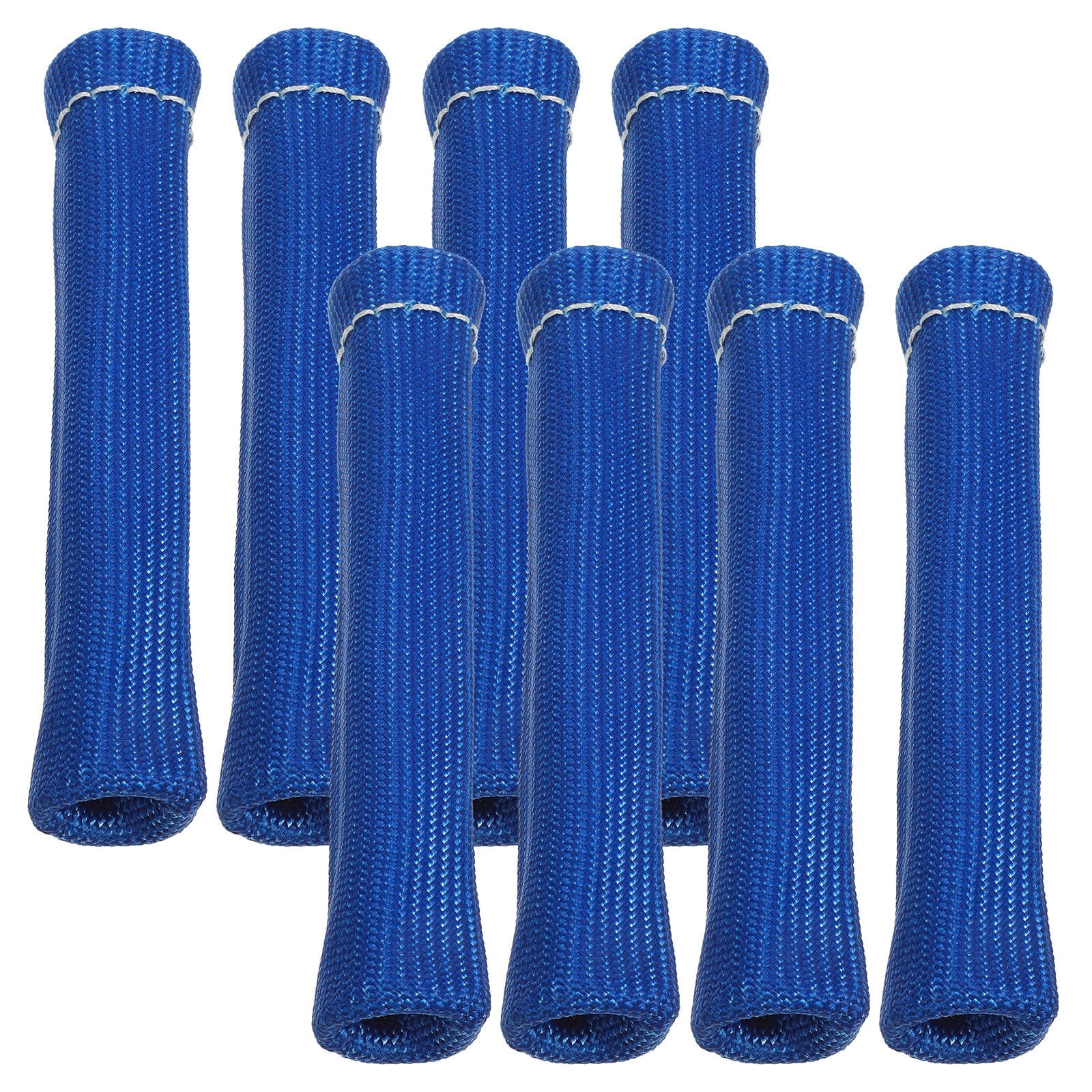 HOMEMAXS 8 Pcs Spark Plug Wire Heat Shield Blue for Car Use ...