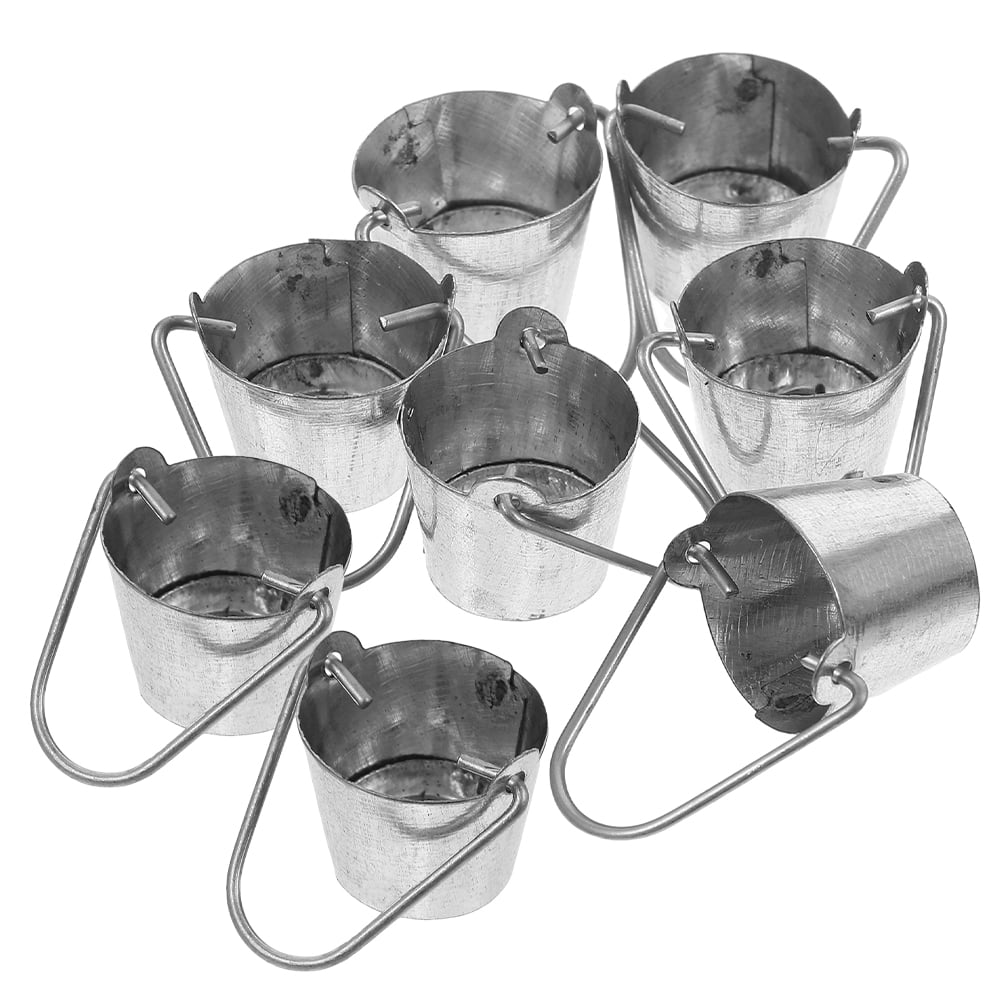 HOMEMAXS 8 Pcs Sprinkler Kettle Bucket Landscape Lamp Bracket Mini Tin ...