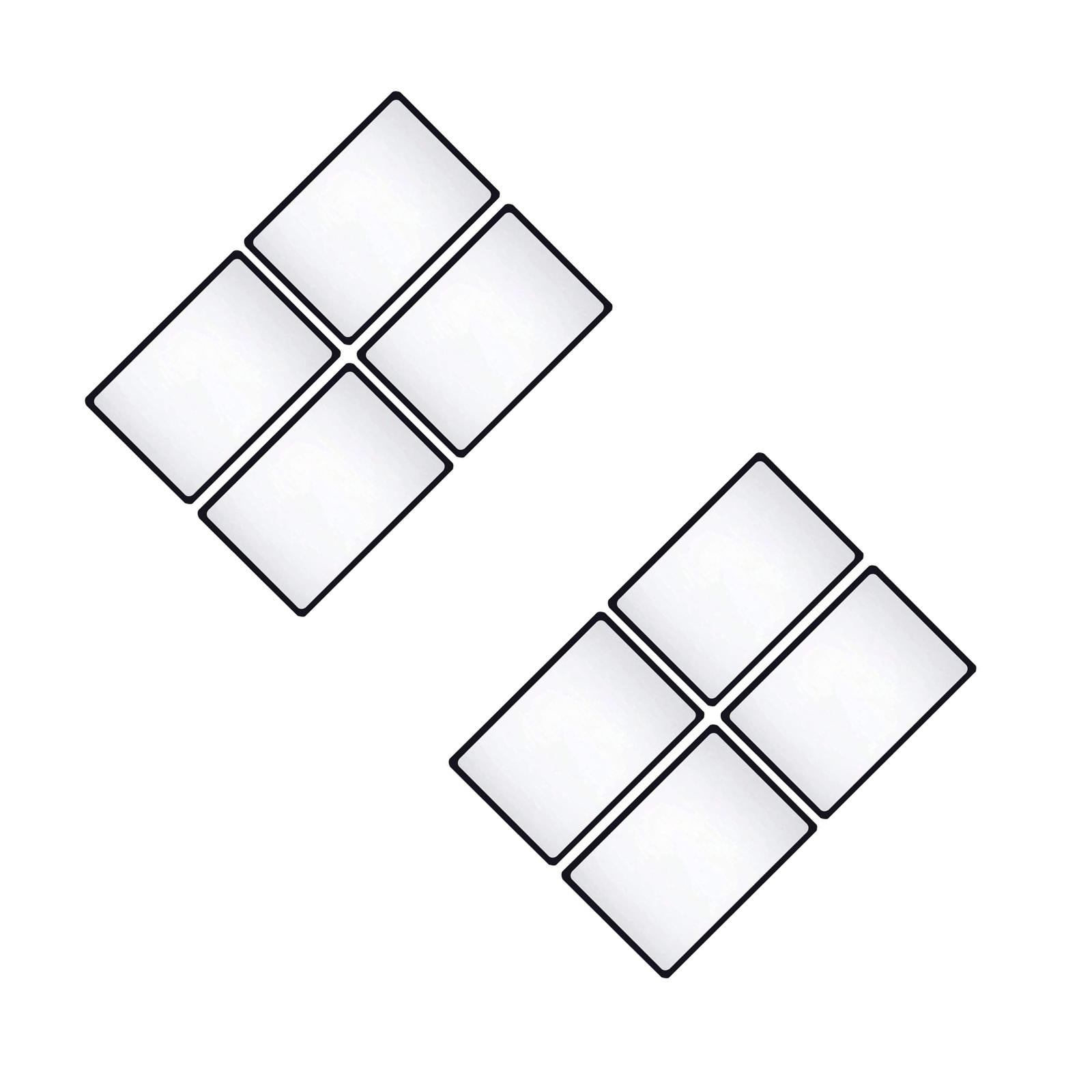 HOMEMAXS 8 Pcs Transparent PVC Reading Magnifying Glass Portable ...