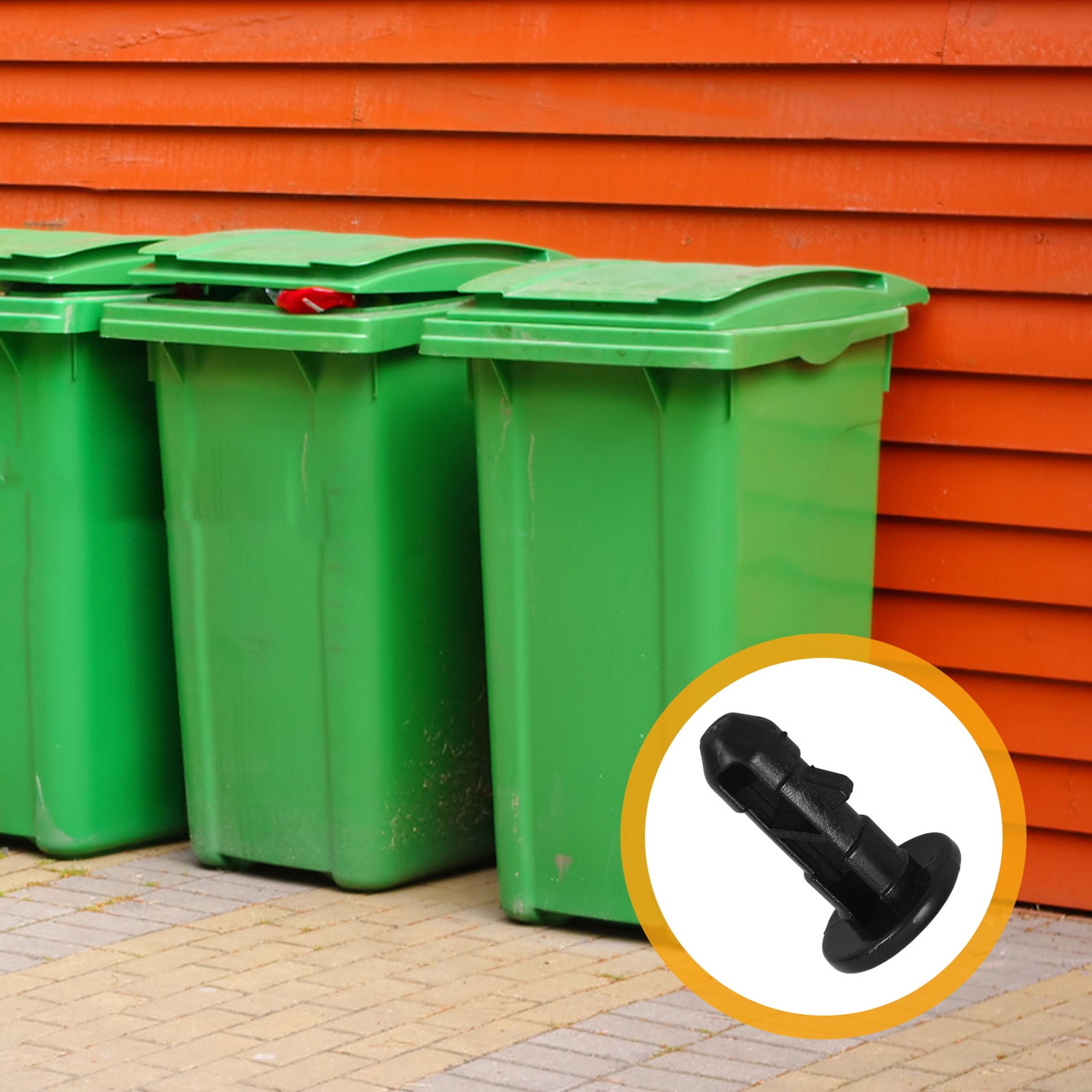 HOMEMAXS 8 Pcs Trash Can Lid Latch Wheeled Bin Replacement Parts ...