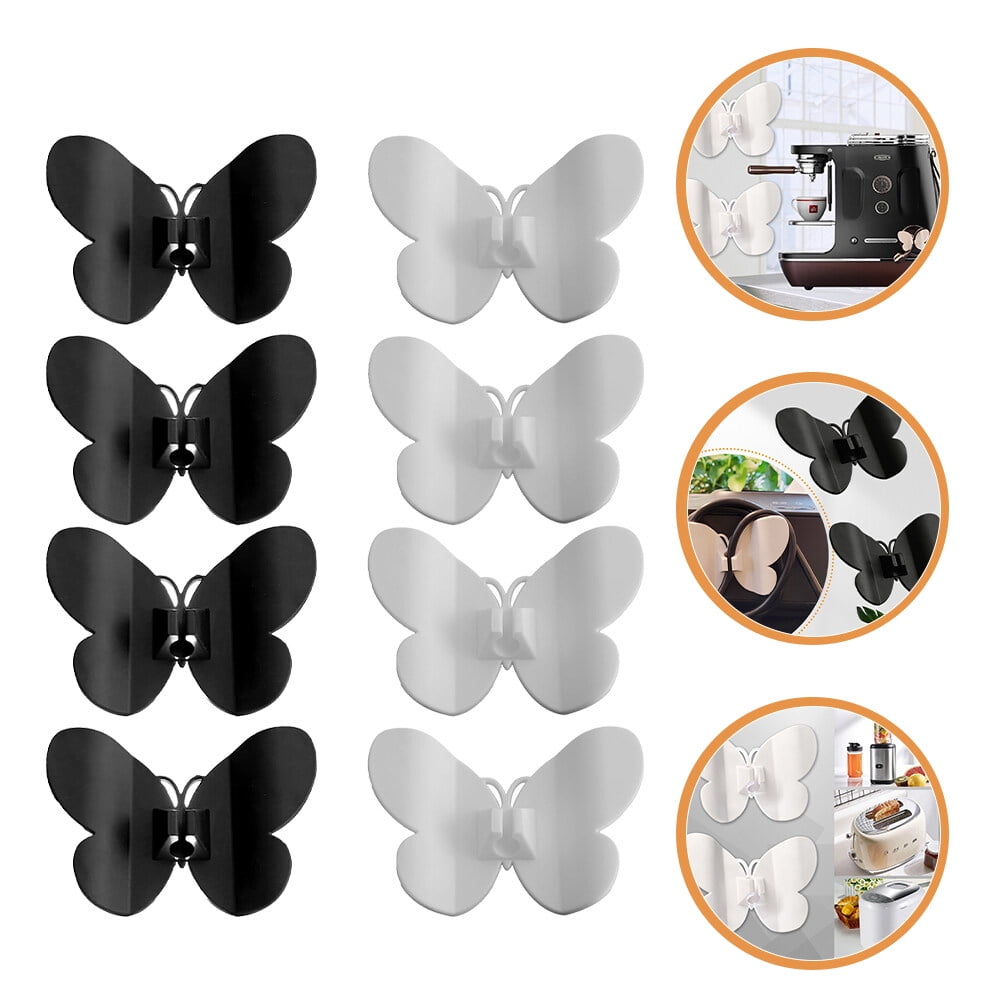 HOMEMAXS 8 Pcs Wire Fixed Storage Device Adhesive Management Cord ...