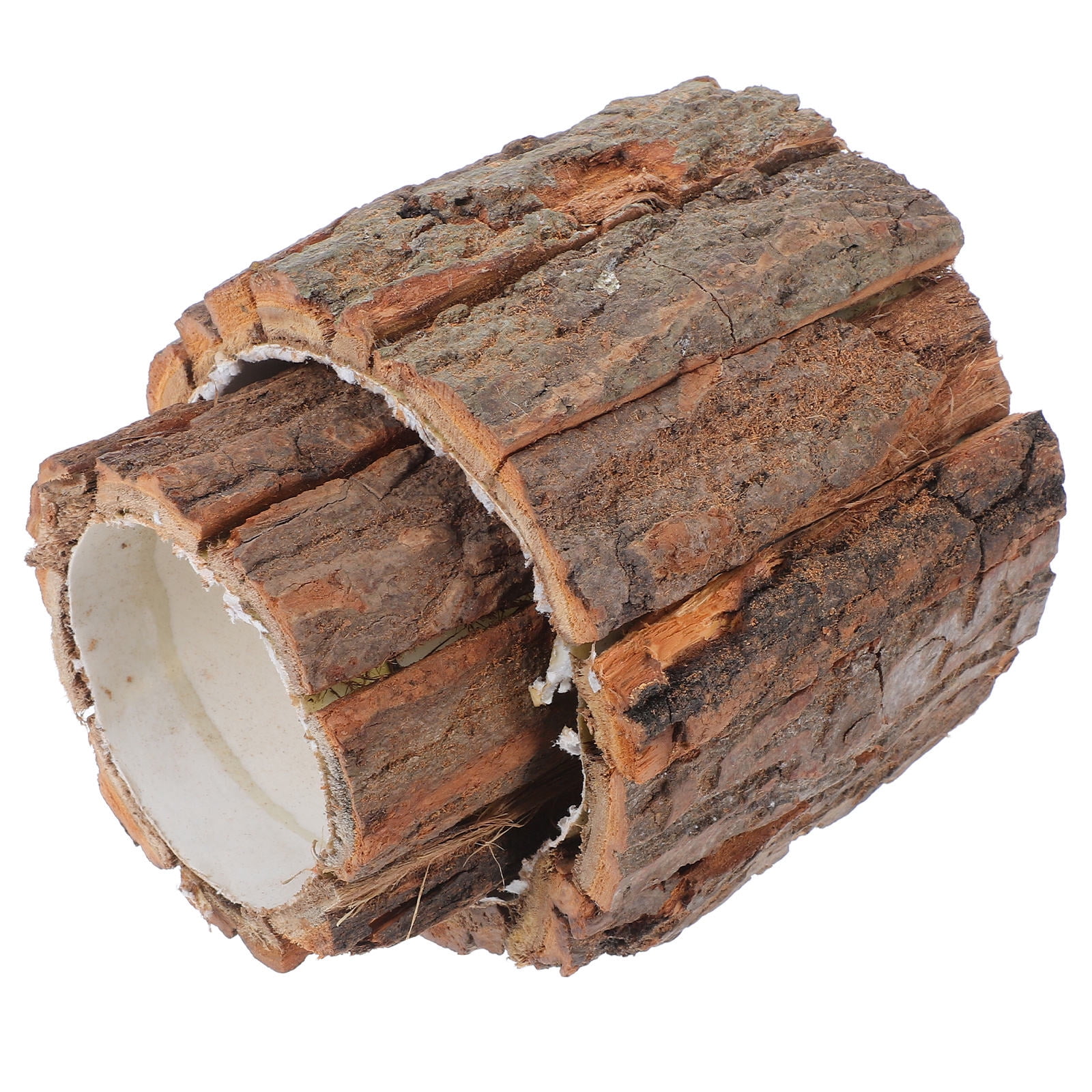 HOMEMAXS 8 Pcs Wood Bark Flower Pot Rustic Succulent Planter Farmhouse ...