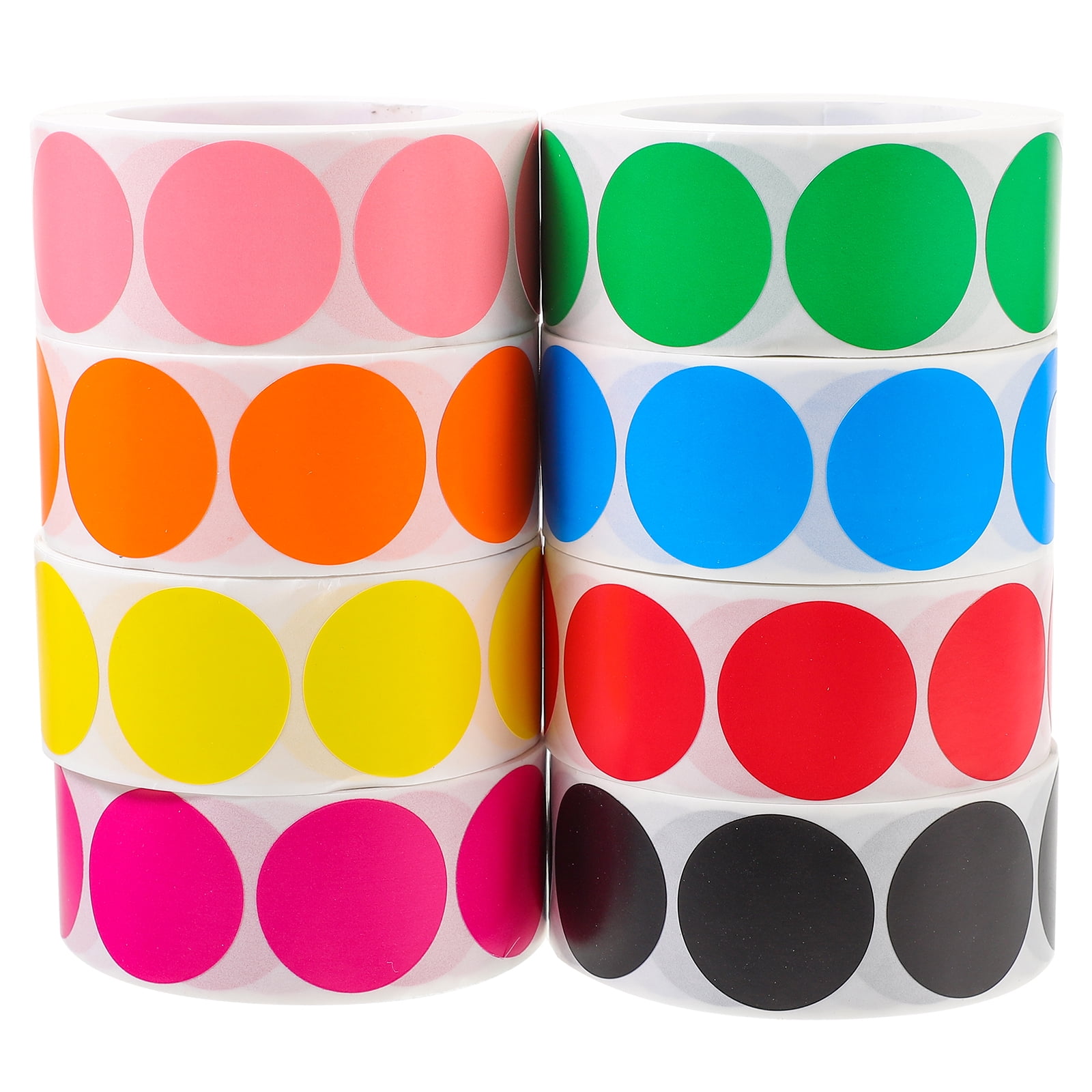 HOMEMAXS 8 Rolls of Colored Dot Stickers Sealing Stickers Food Package ...