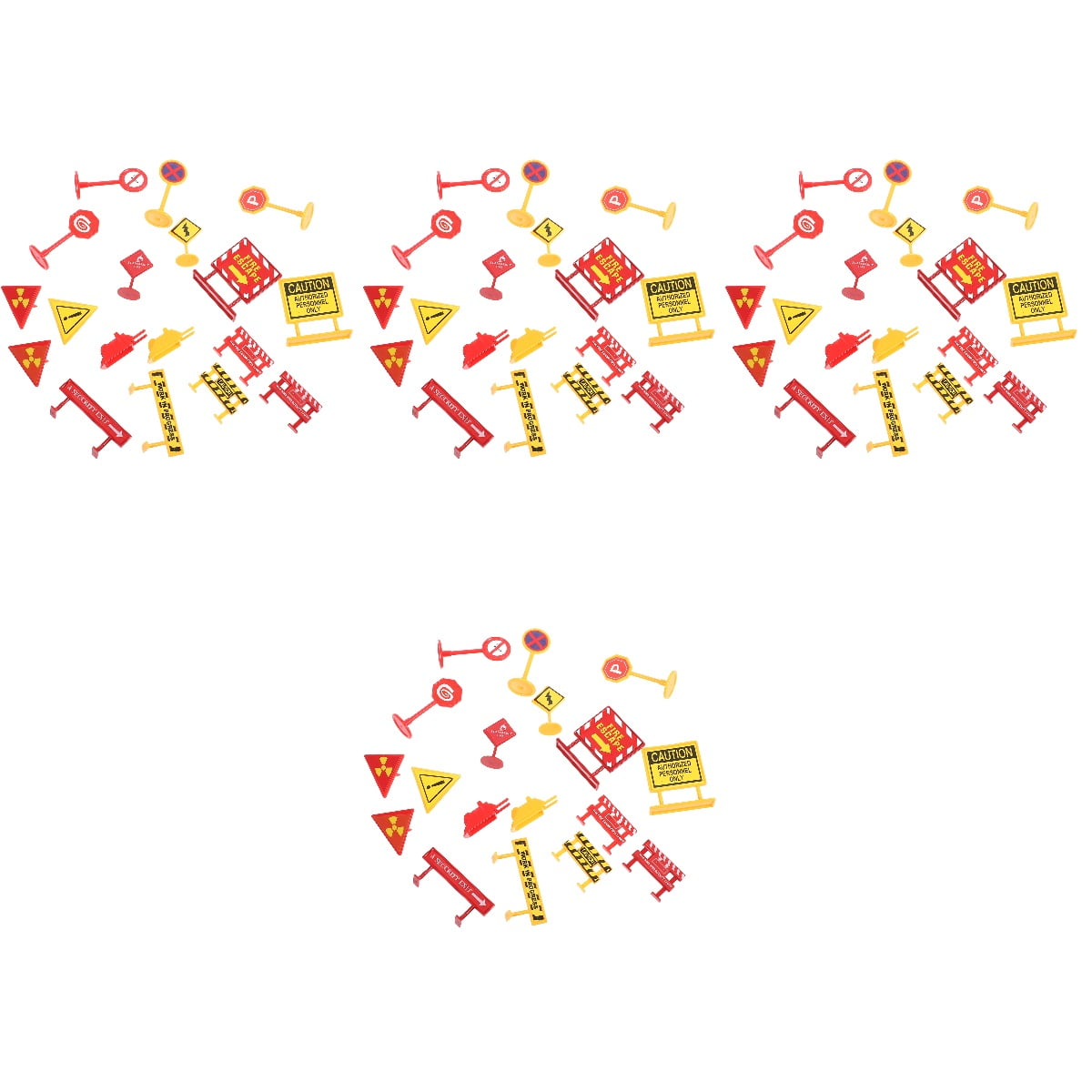 HOMEMAXS 8 Sets Miniature Traffic Signs Traffic Playset Models Kids ...