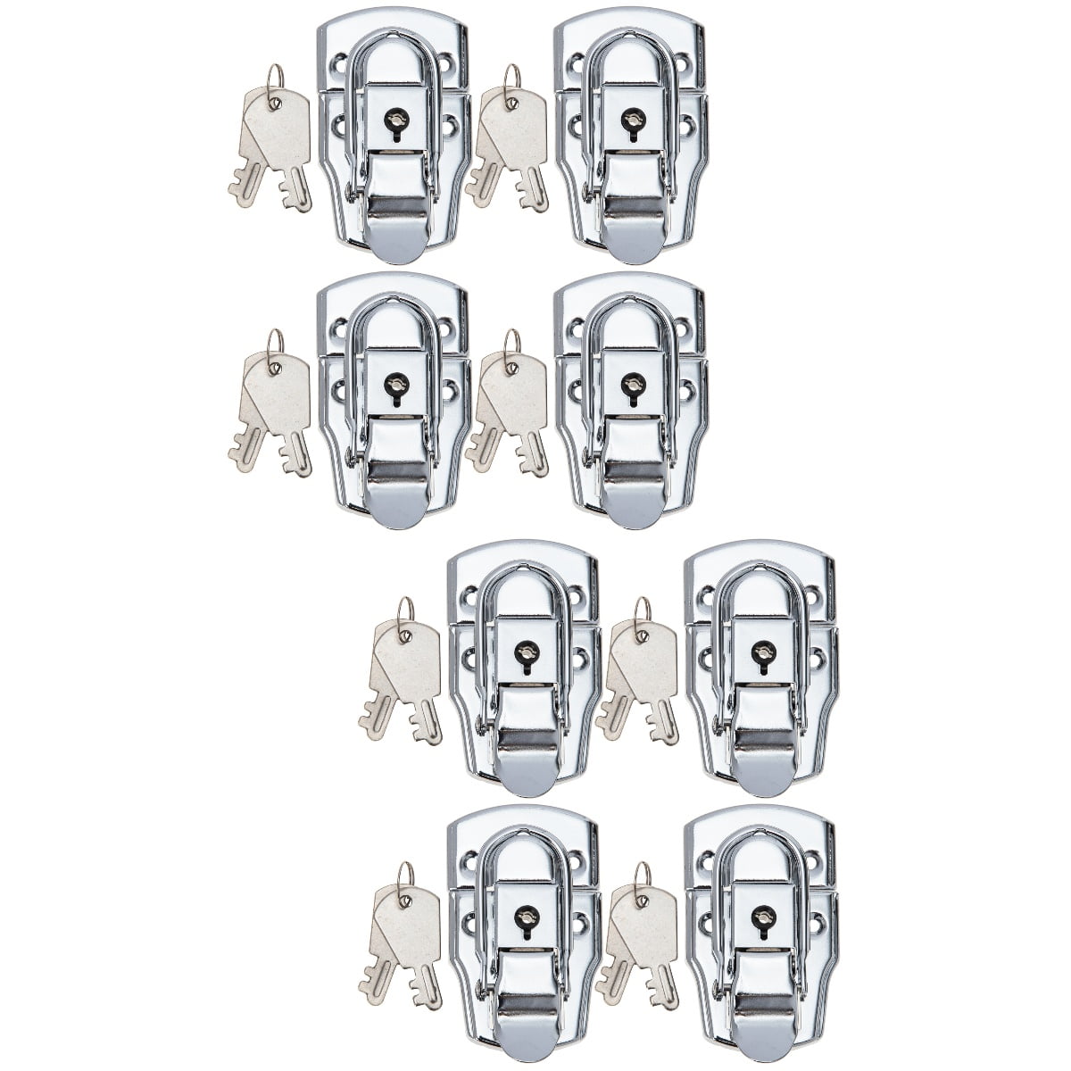 HOMEMAXS 8 Sets Tool Box Lock with Key Tool Box Lock Buckle Toolbox ...