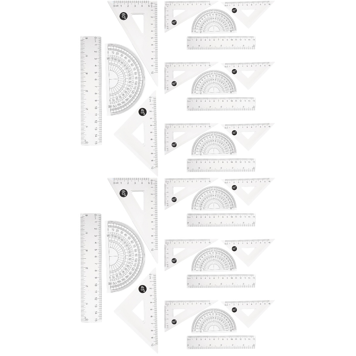 8 Sets of Geometry Drawing Tool Kit School Design Drawing Tools Math ...