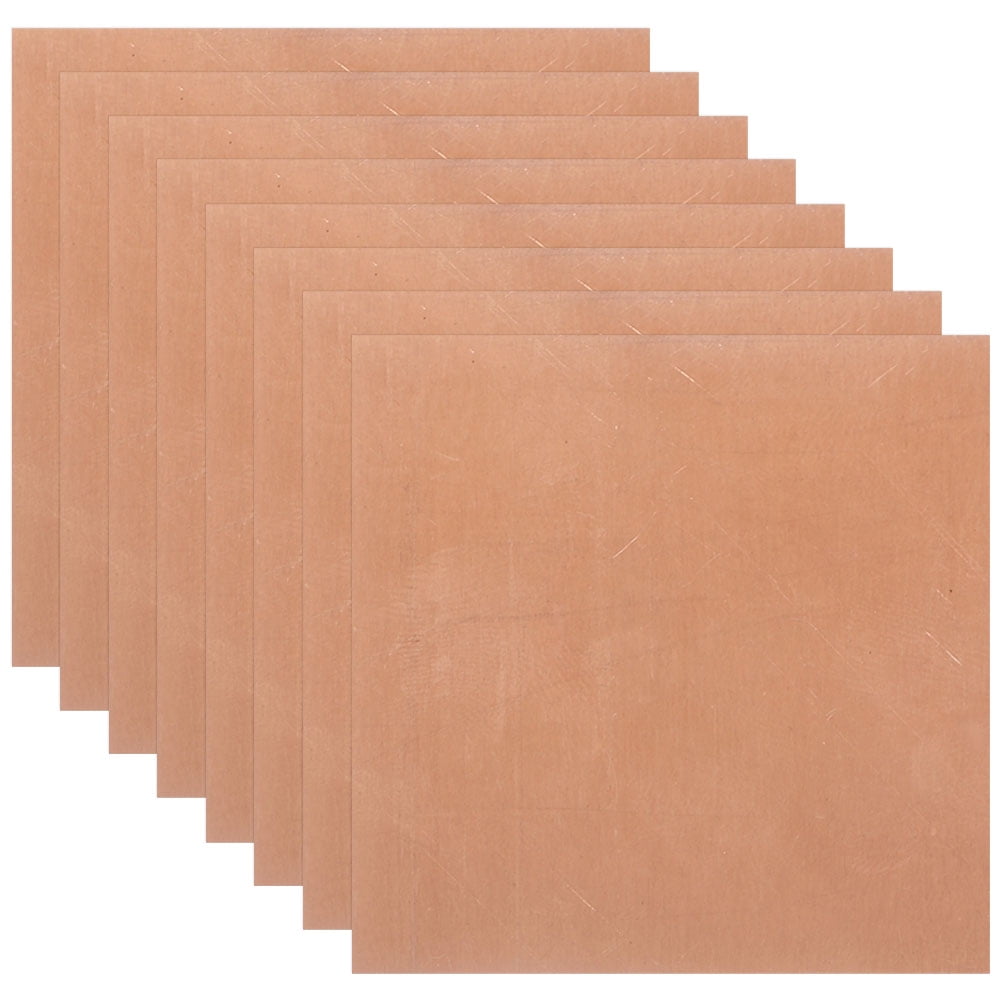 8 Sheets Copper Sheets Copper Plate Metal Sheets for Jewelry Making ...
