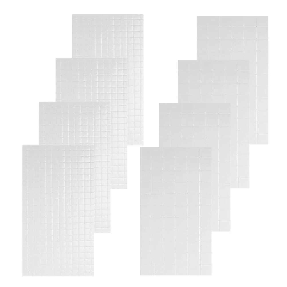 HOMEMAXS 8 Sheets Foam Dots Foam Double-sided Adhesive Pad 13.10X7.20X0.20CM White - Walmart.com