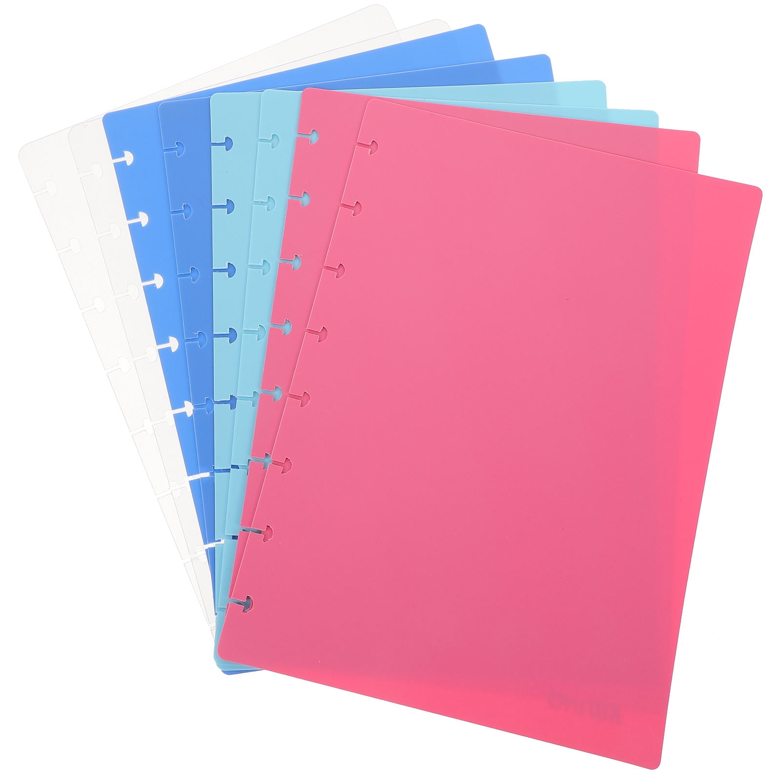 HOMEMAXS 8 Sheets Loose Leaf Notebook Cover Plastic Binder Cover Binder ...
