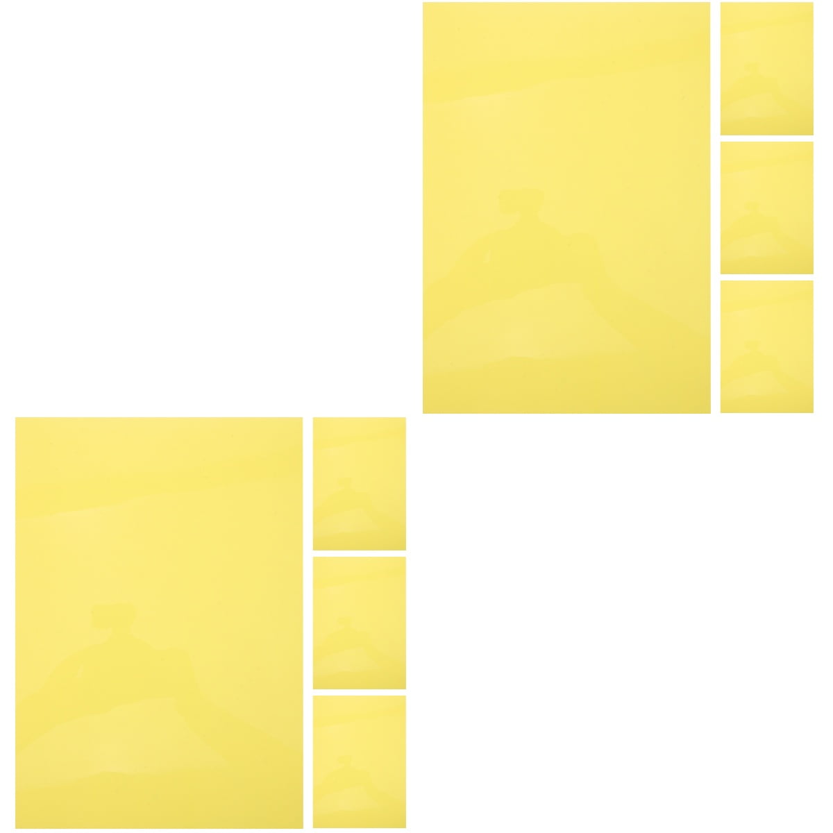 HOMEMAXS 8 Sheets of Heat Shrinkable Sheets Cuttable Shaped Shrink ...