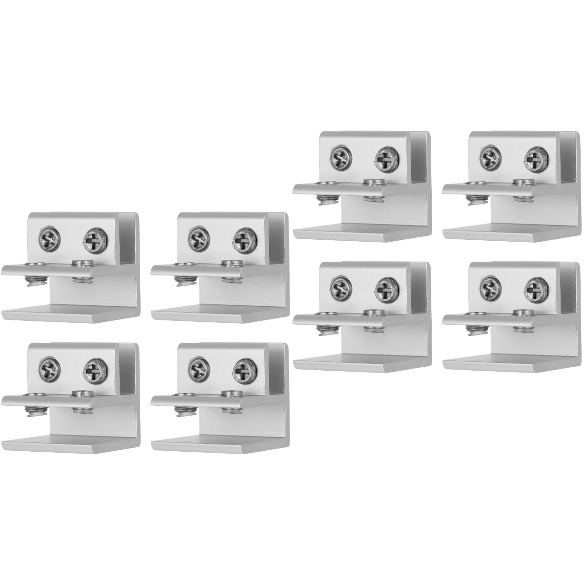 HOMEMAXS 8 pcs 10-12mm Glass Shelf Brackets Aluminium Alloy Clamp 90 ...