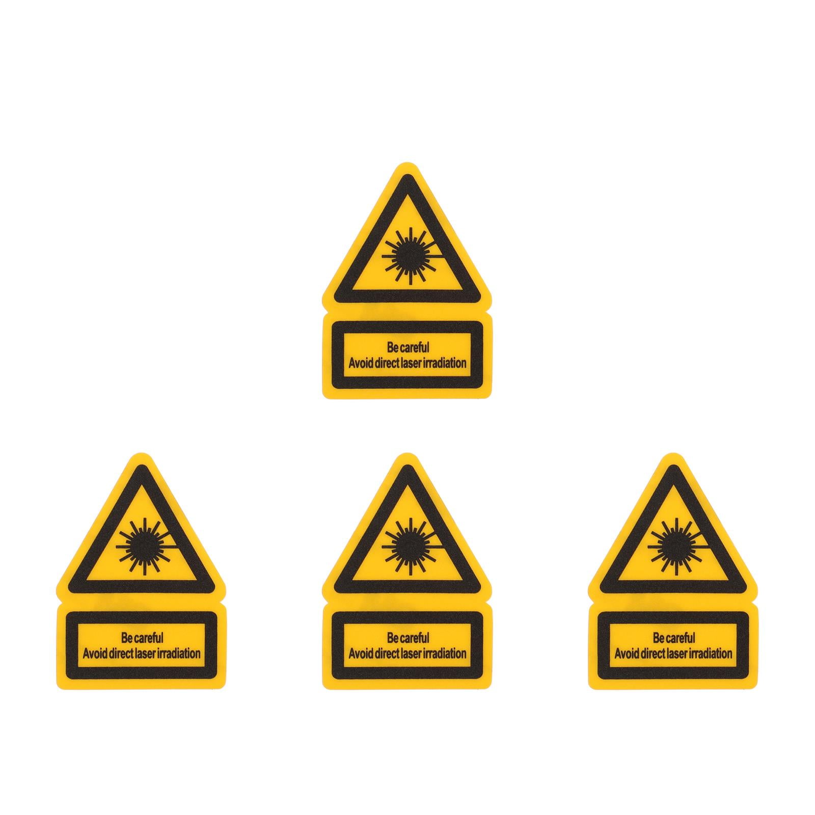 HOMEMAXS 8 pcs Be Careful Direct Lighting Cautious Sign Warning ...