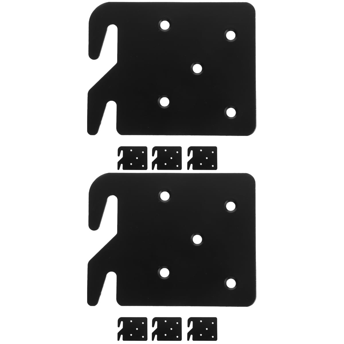 HOMEMAXS 8 pcs Bed Rail Fastener Iron Bed Frame Rail Bracket Bed Rail ...