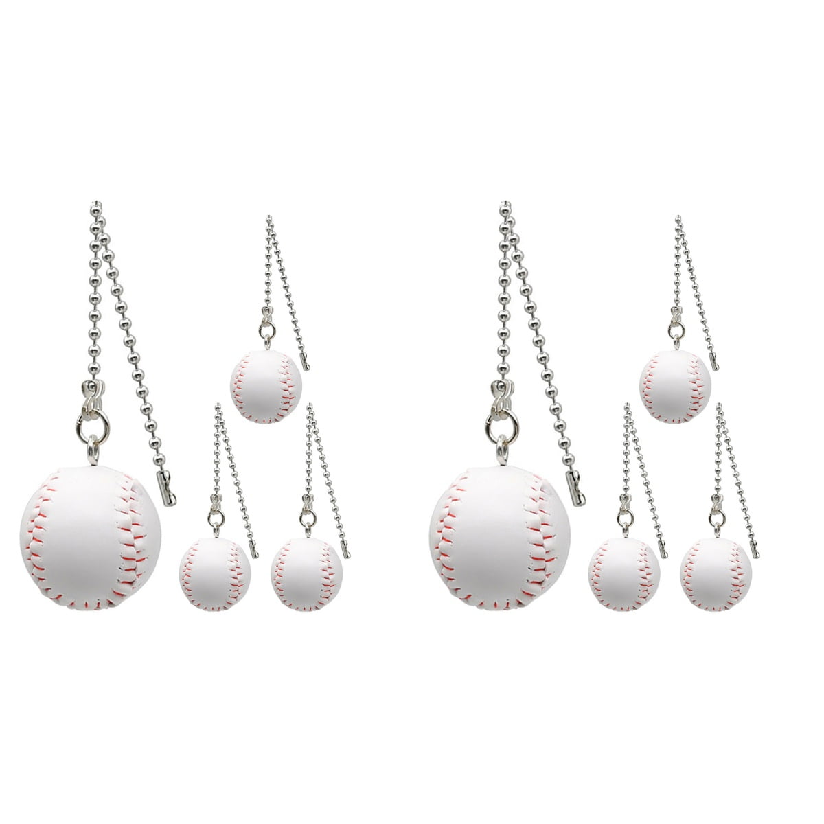 HOMEMAXS 8 pcs Ceiling Fan Pull Chain Beaded Ceiling Fan Pull Chain ...