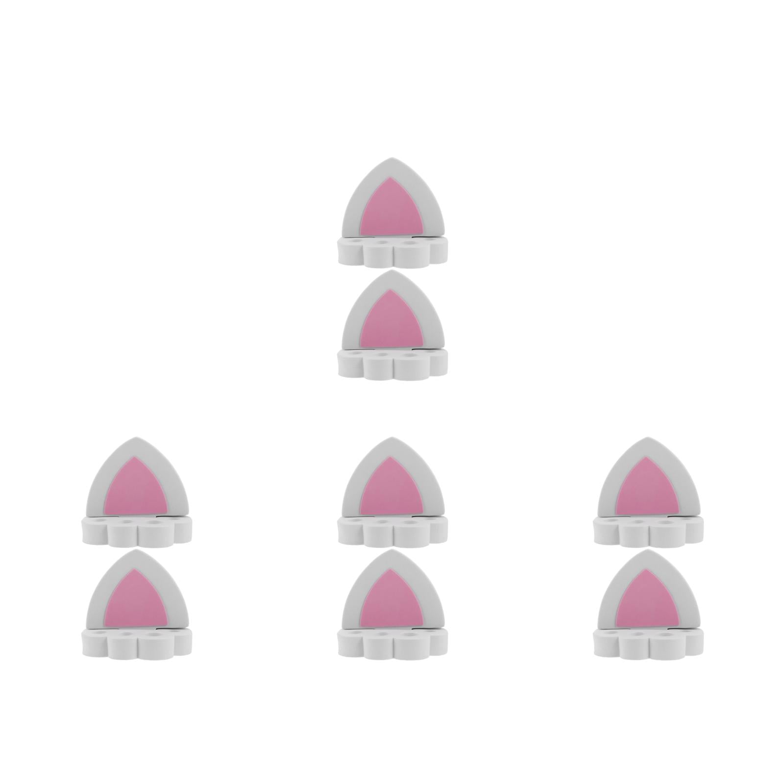 HOMEMAXS 8 pcs Cute Cat Ear Decoration For Car Roof Exterior Car ...