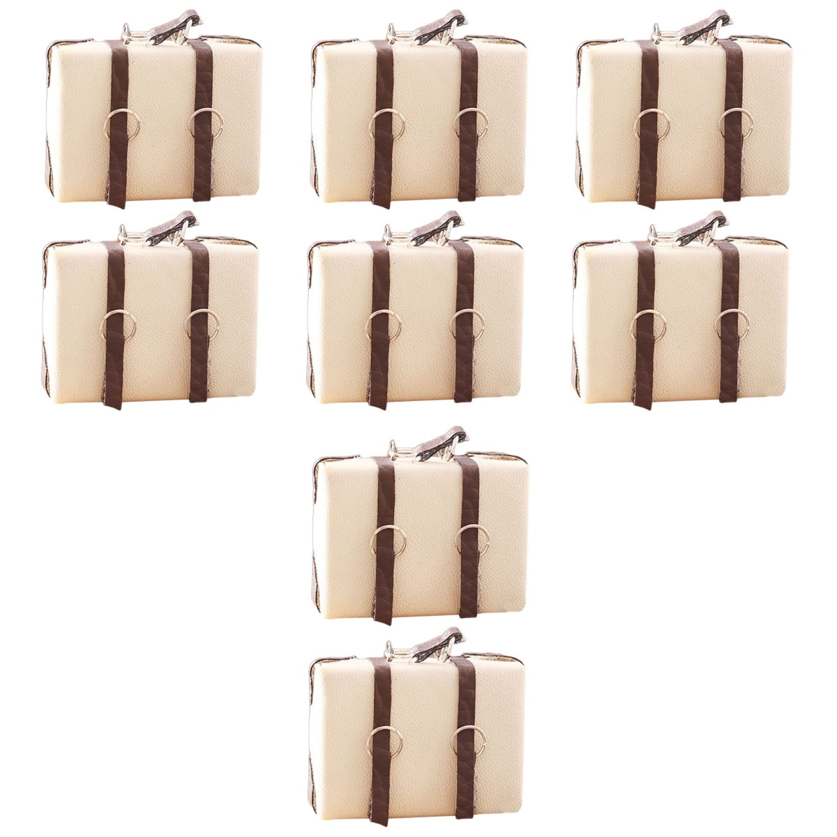HOMEMAXS 8 pcs Doll House Miniature Luggage Mini Trunk Case Doll ...