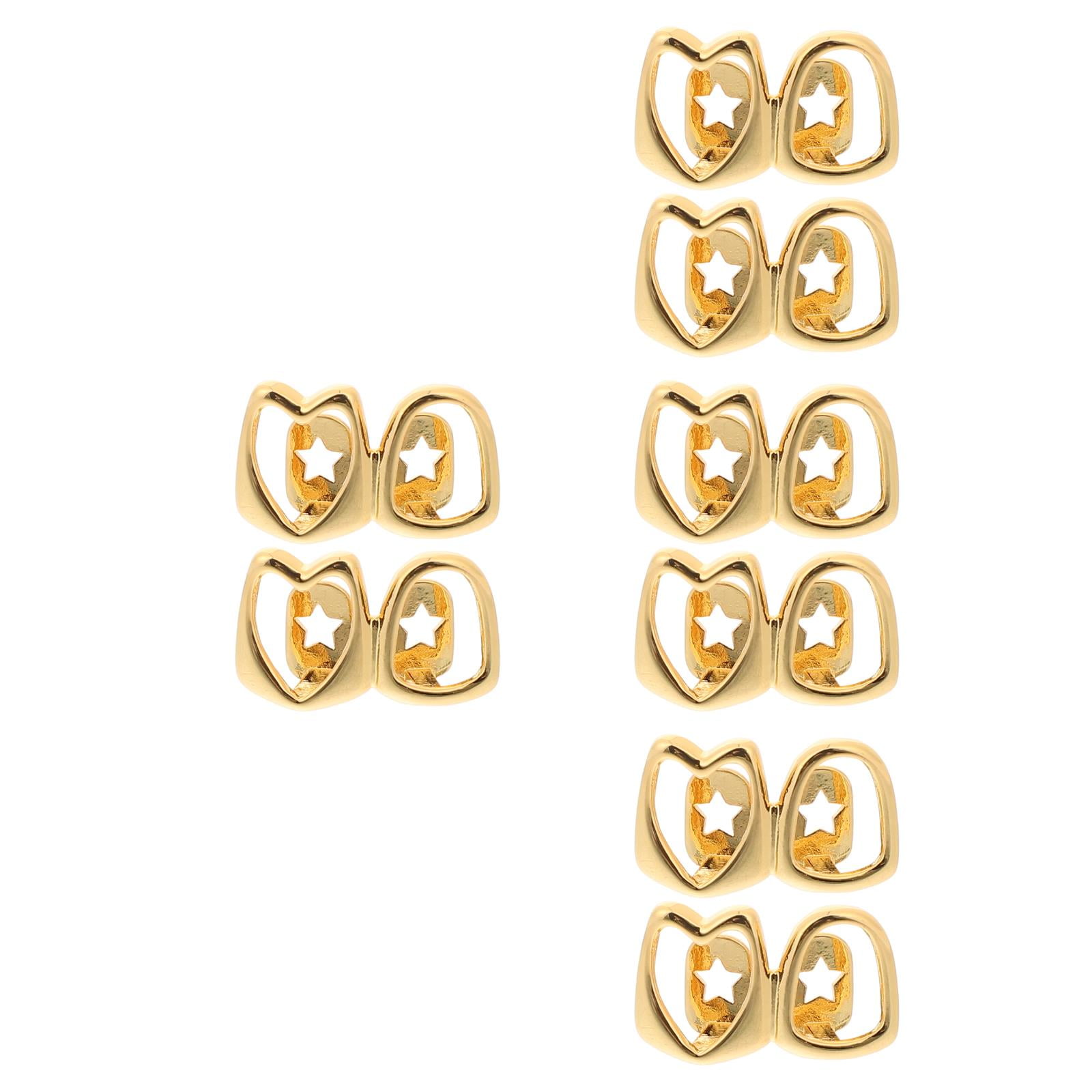 HOMEMAXS 8 pcs Grill Set For Kids Grill Tooth Cap Metal Teeth Grill ...