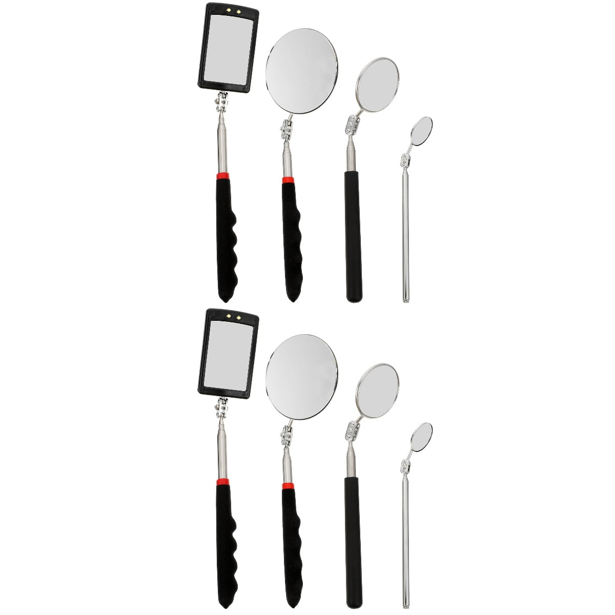 HOMEMAXS 8 pcs Inspection Mirror Flexible Telescoping Mirror ...