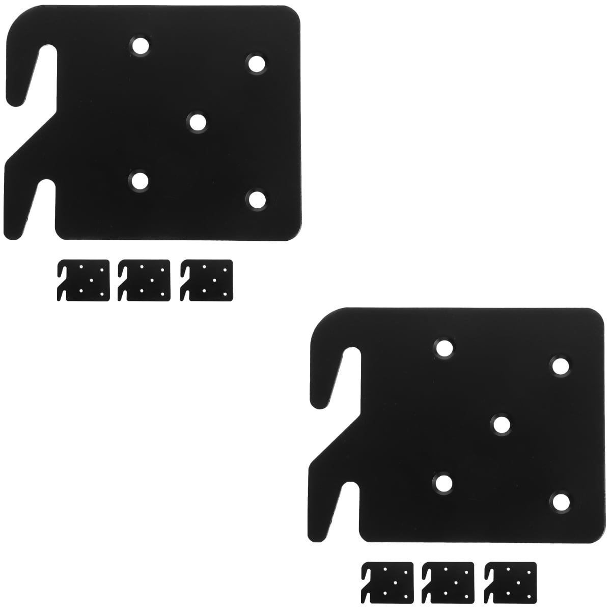 HOMEMAXS 8 pcs Metal Bed Rail Bed Post Bracket Iron Bed Rail Hook Bed ...