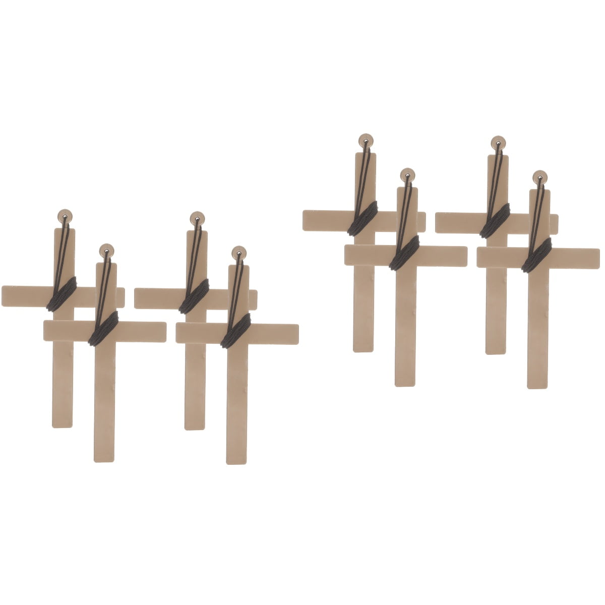 HOMEMAXS 8 pcs Plastic Crucifix Necklaces Monk Nun Cross Costume Props ...
