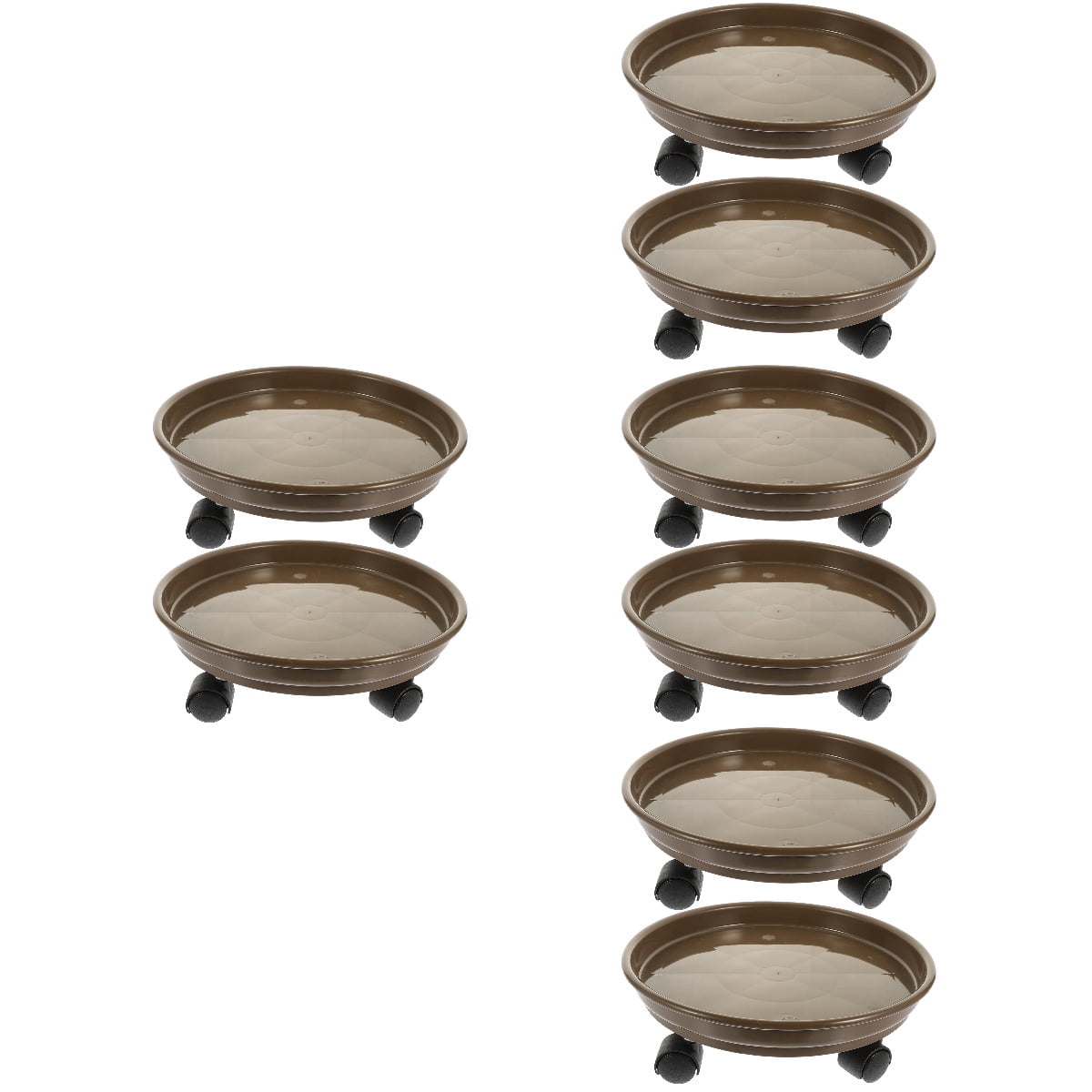 HOMEMAXS 8 pcs Plastic Flower Pot Tray Flowerpot Bottom Tray Flower Pot ...