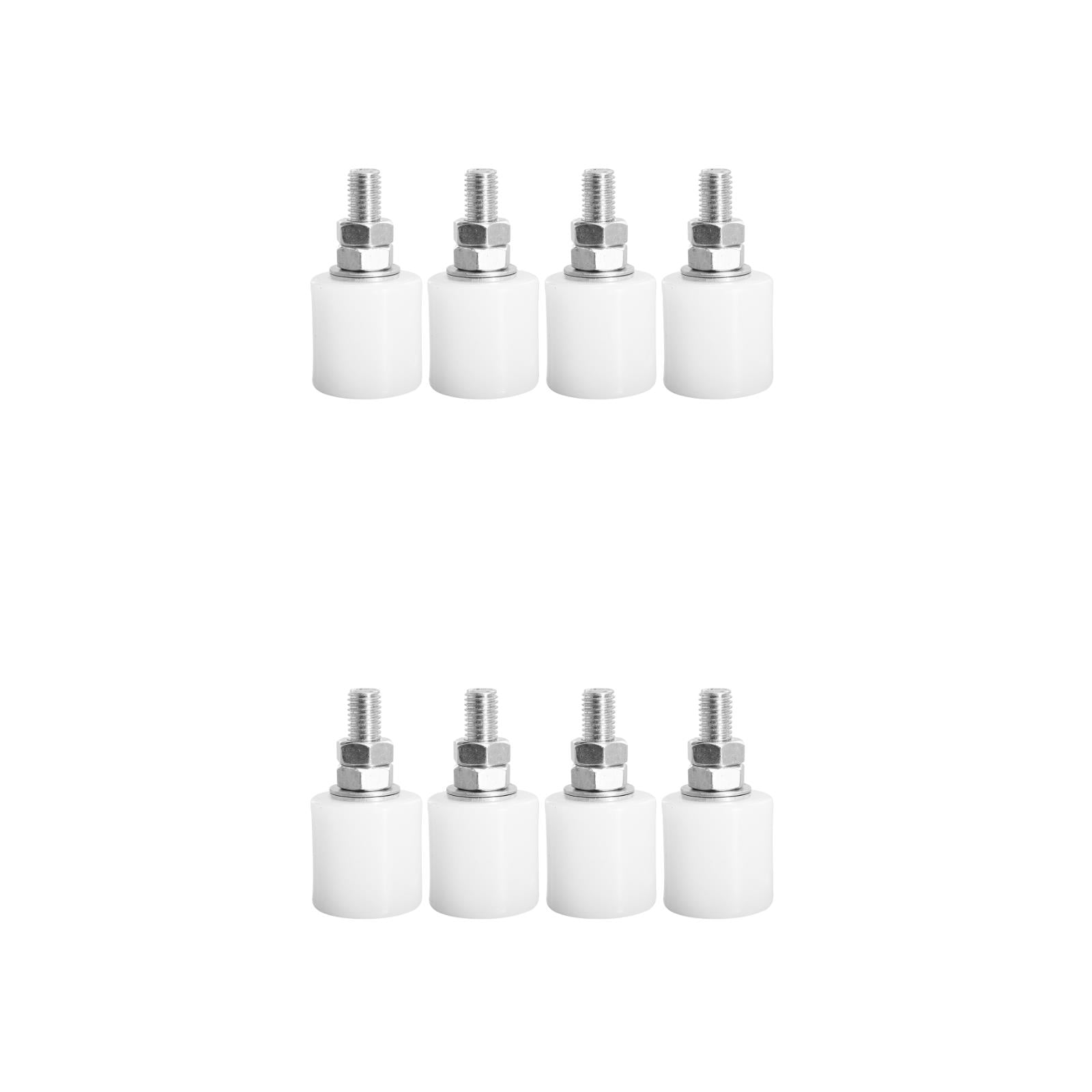 HOMEMAXS 8 pcs Practical Nylon Wheel Pulley Wheel Rail Sliding Gate ...