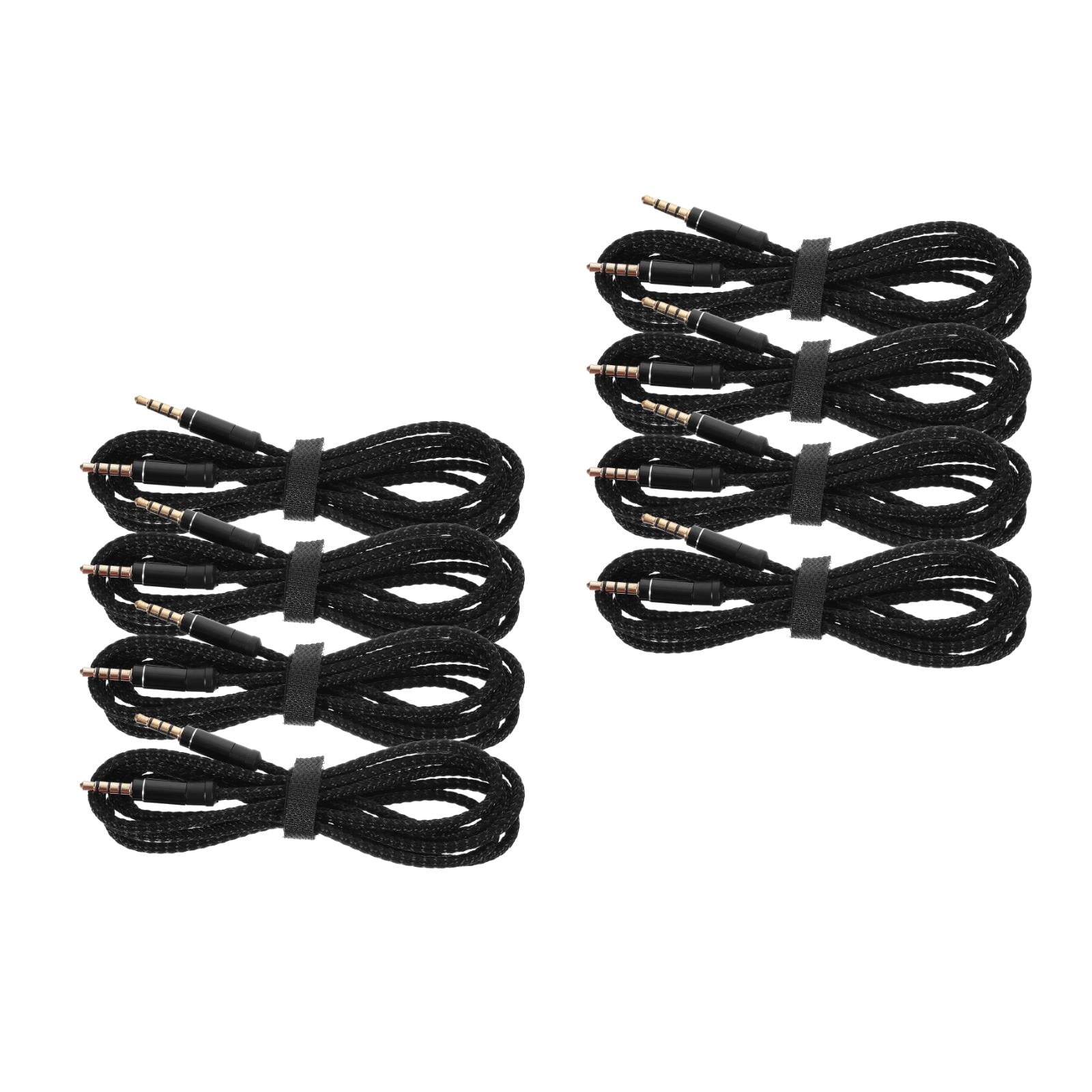 HOMEMAXS 8 pcs Professional Audio Cable 3.5mm Male to Male Nylon Cable ...