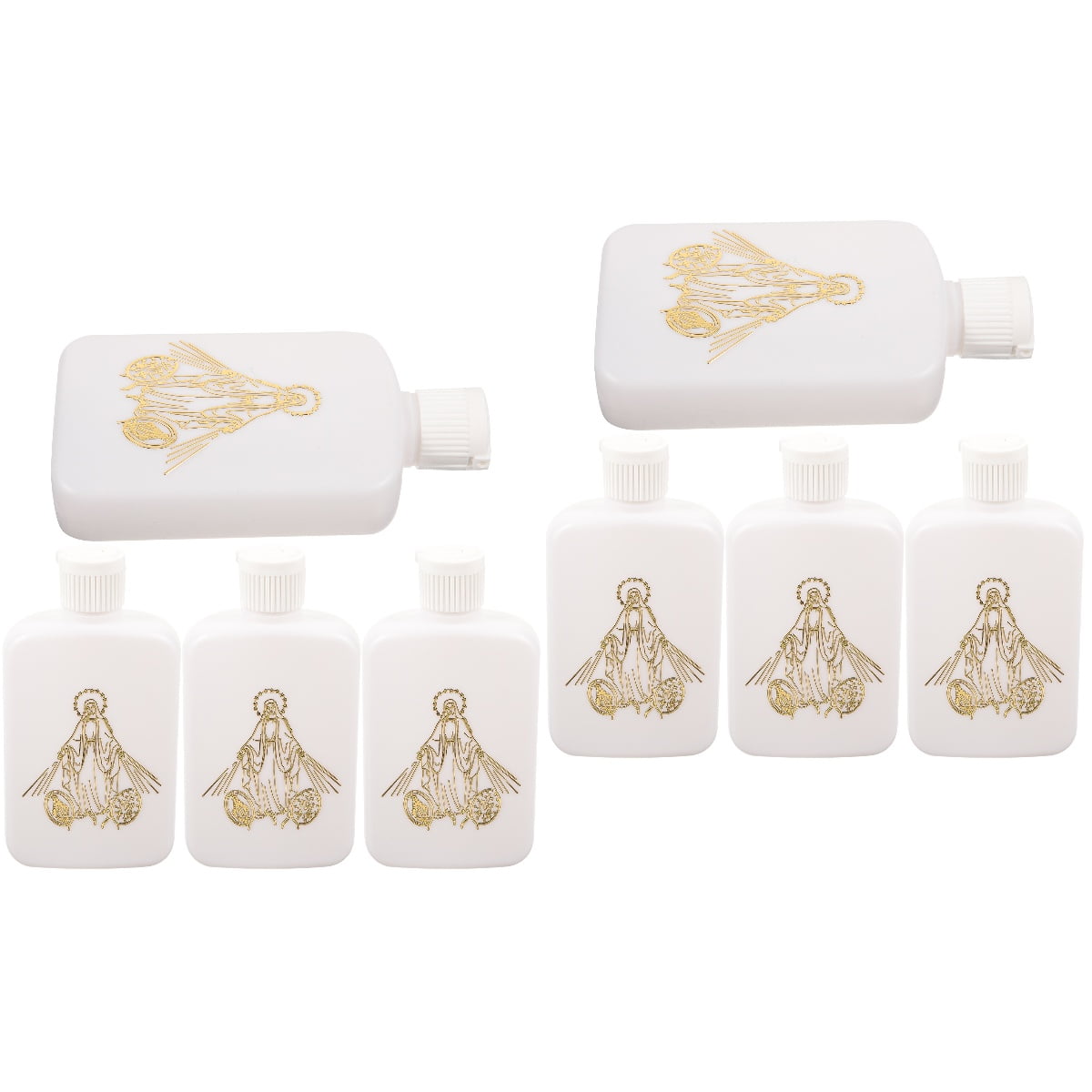 HOMEMAXS 8 pcs Religious Empty Bottles Refillable Holy Water Bottle ...